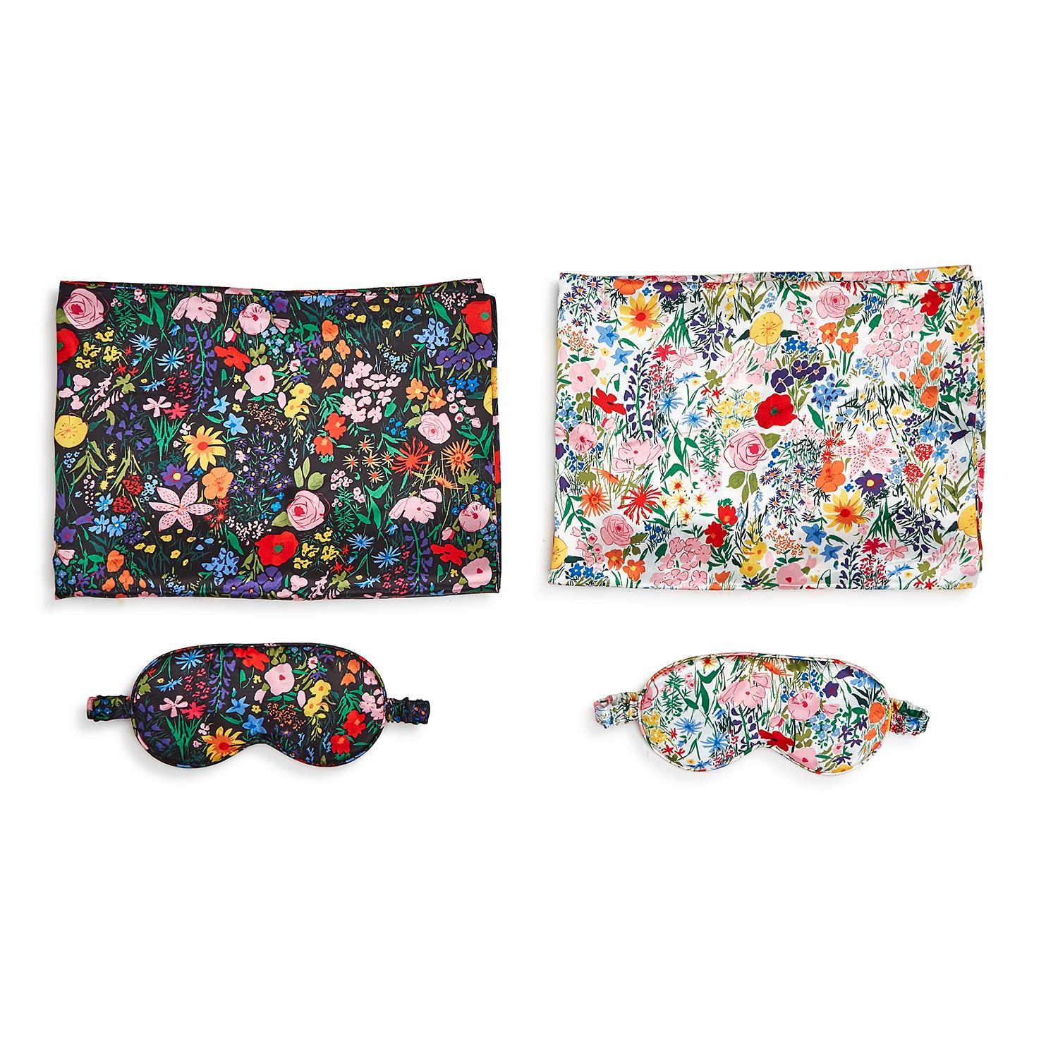 Silky Pillowcase and Eye Mask Set A/2