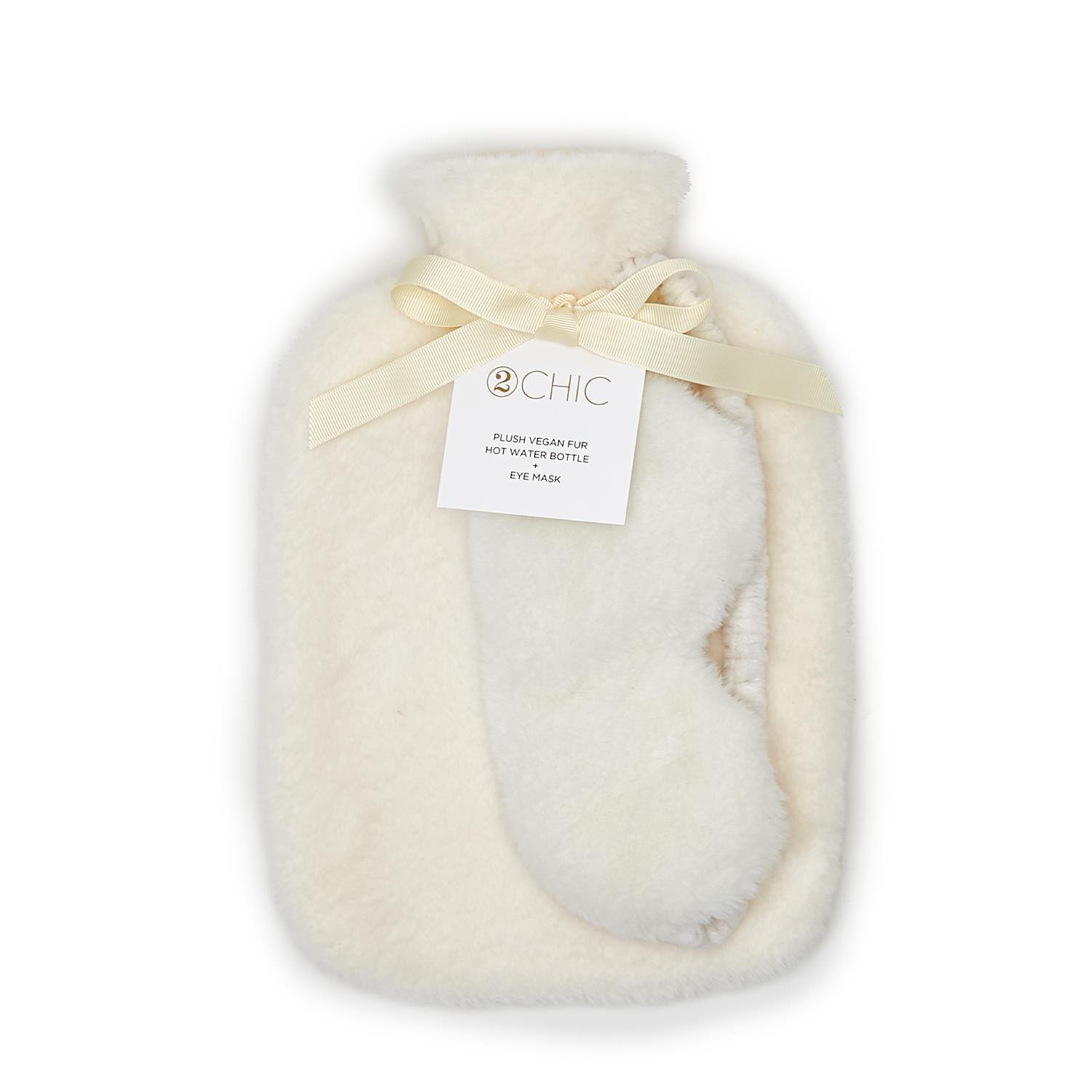 Hot Water Bottle with Cover and Eye mask - Polyester