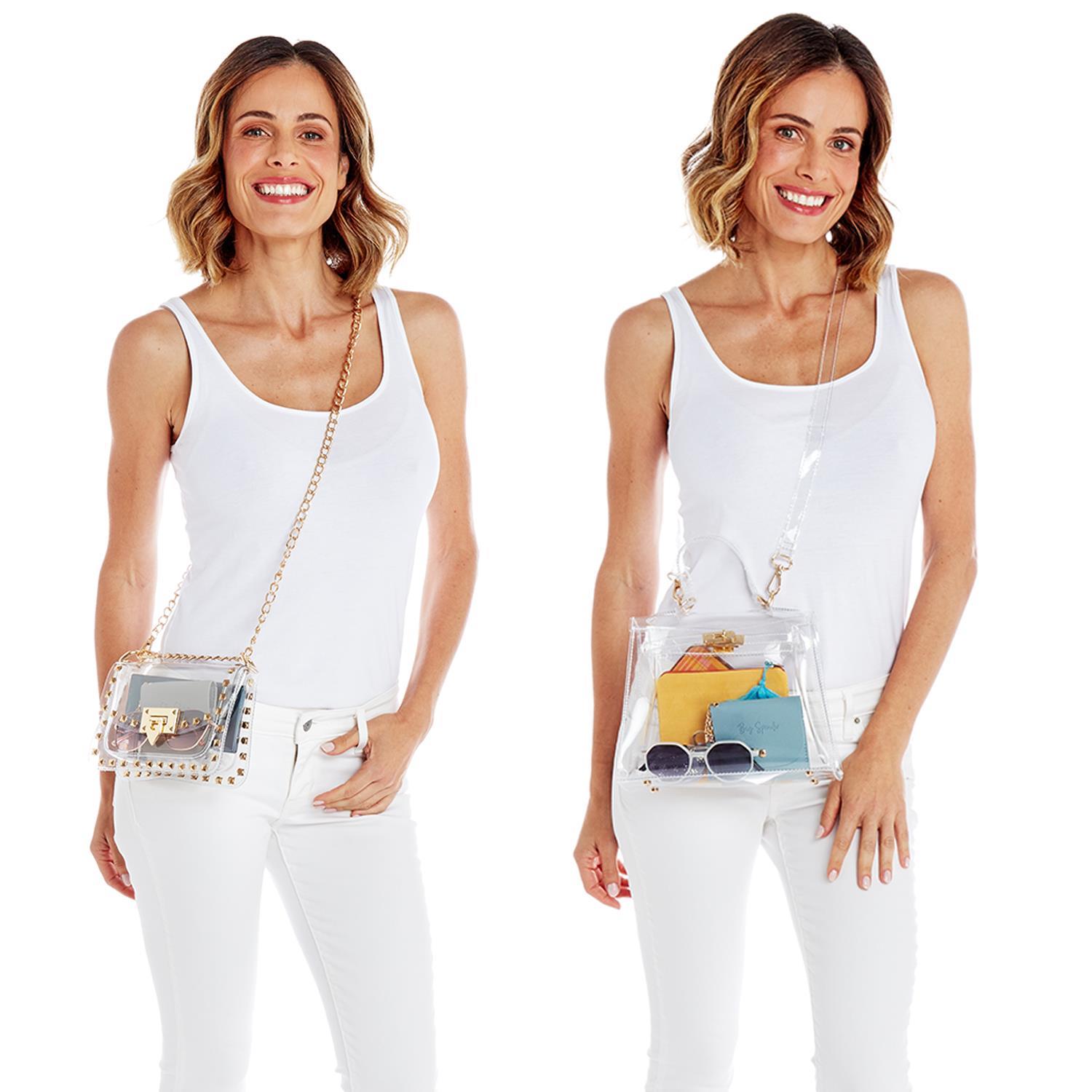 See Through Bags with Gold Hardware A/2