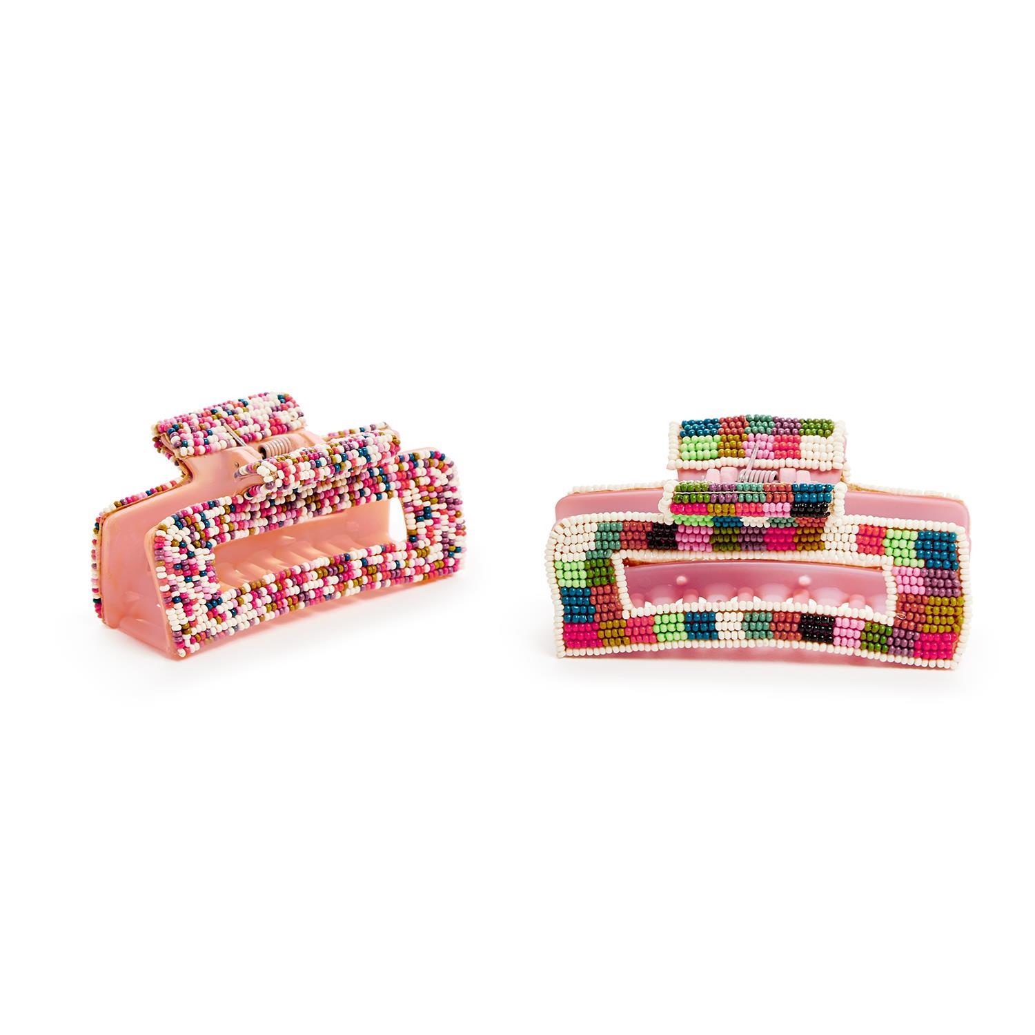Beaded Claw Clips A/2