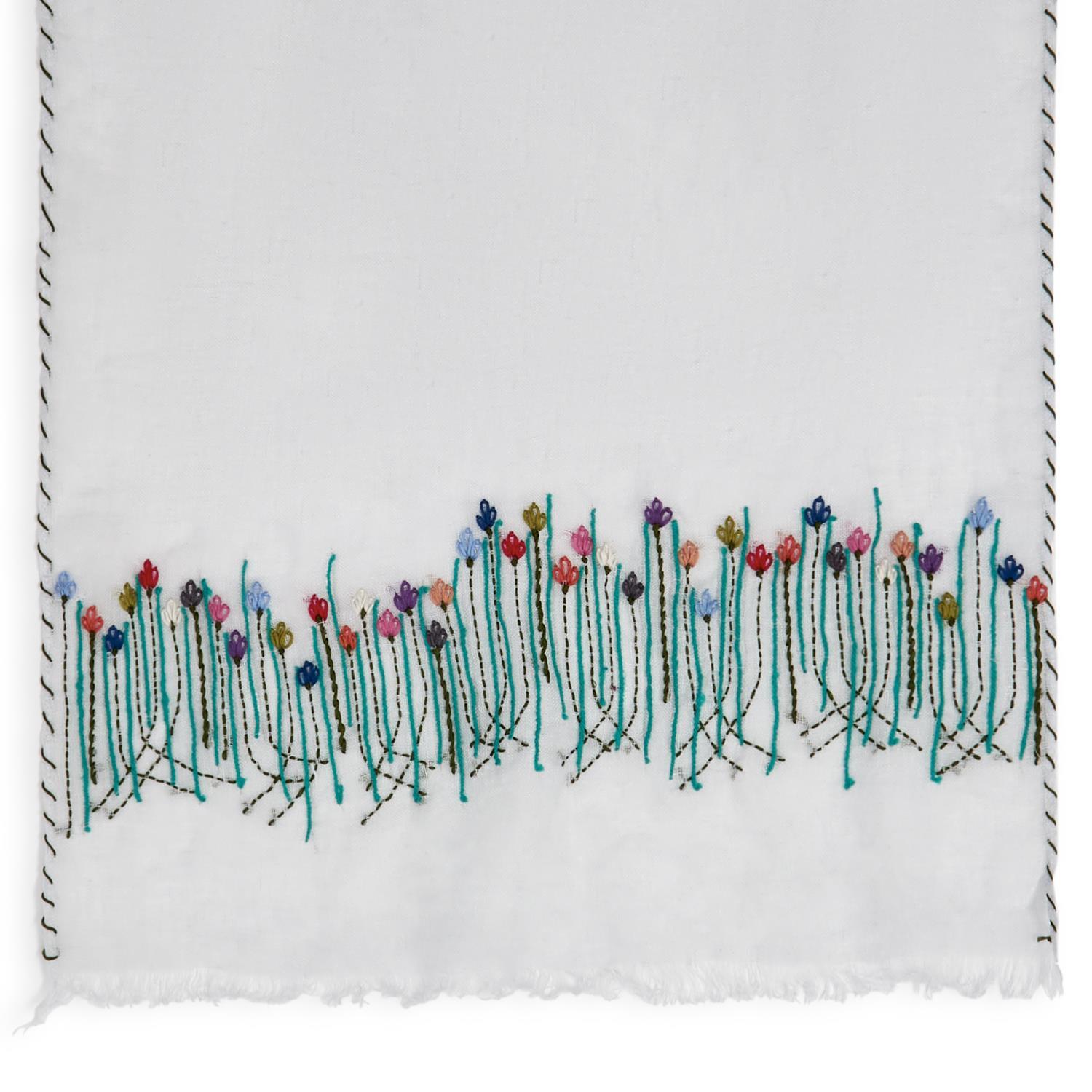 Hand Embroidered Scarf