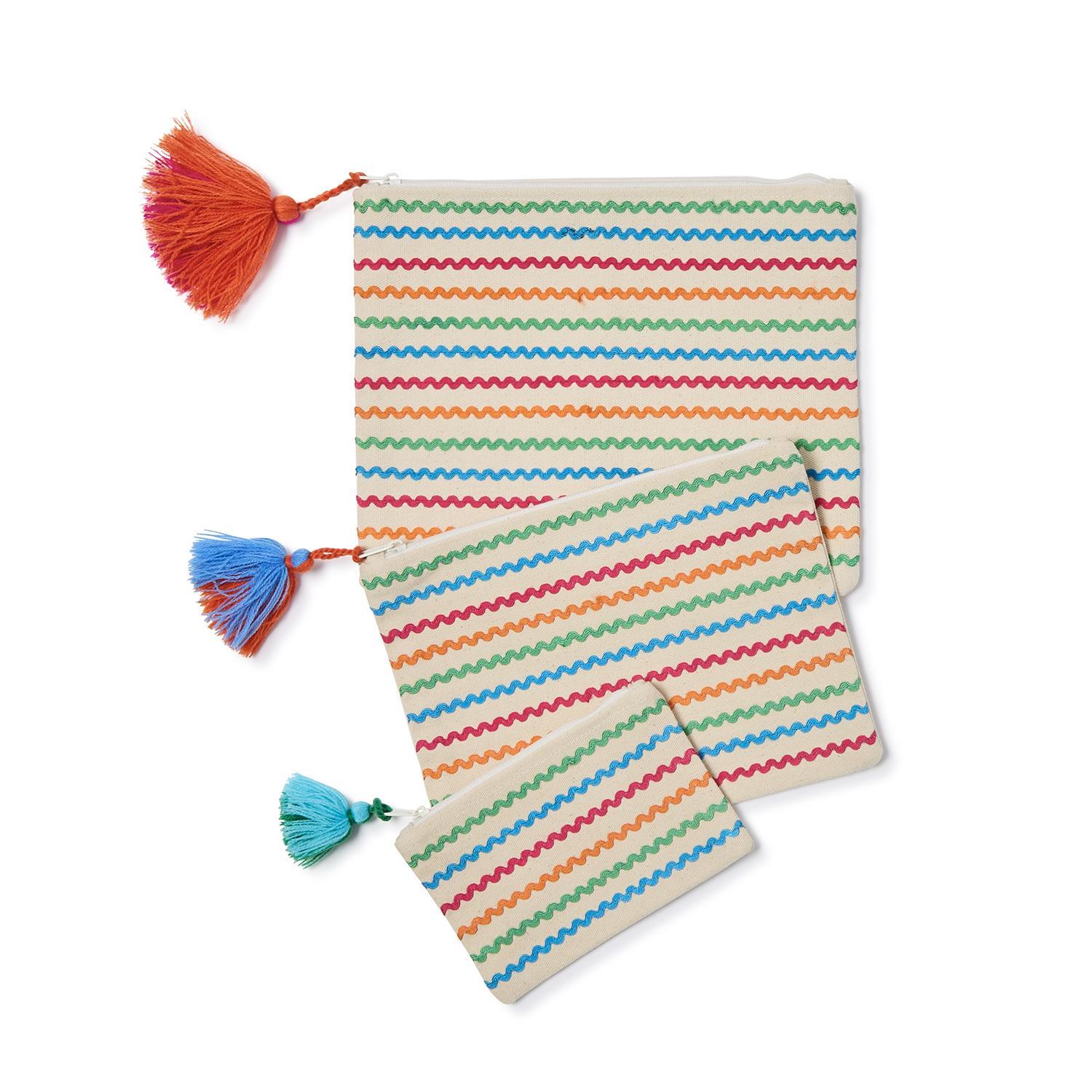 Colorful Ric Rac Pouches A/3