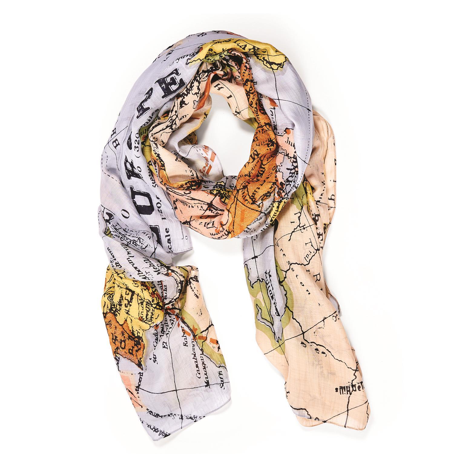 Europe Map Scarf
