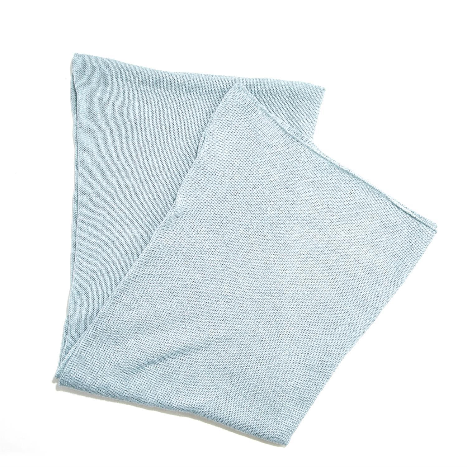 Grey Travel Blanket Scarf in Pouch