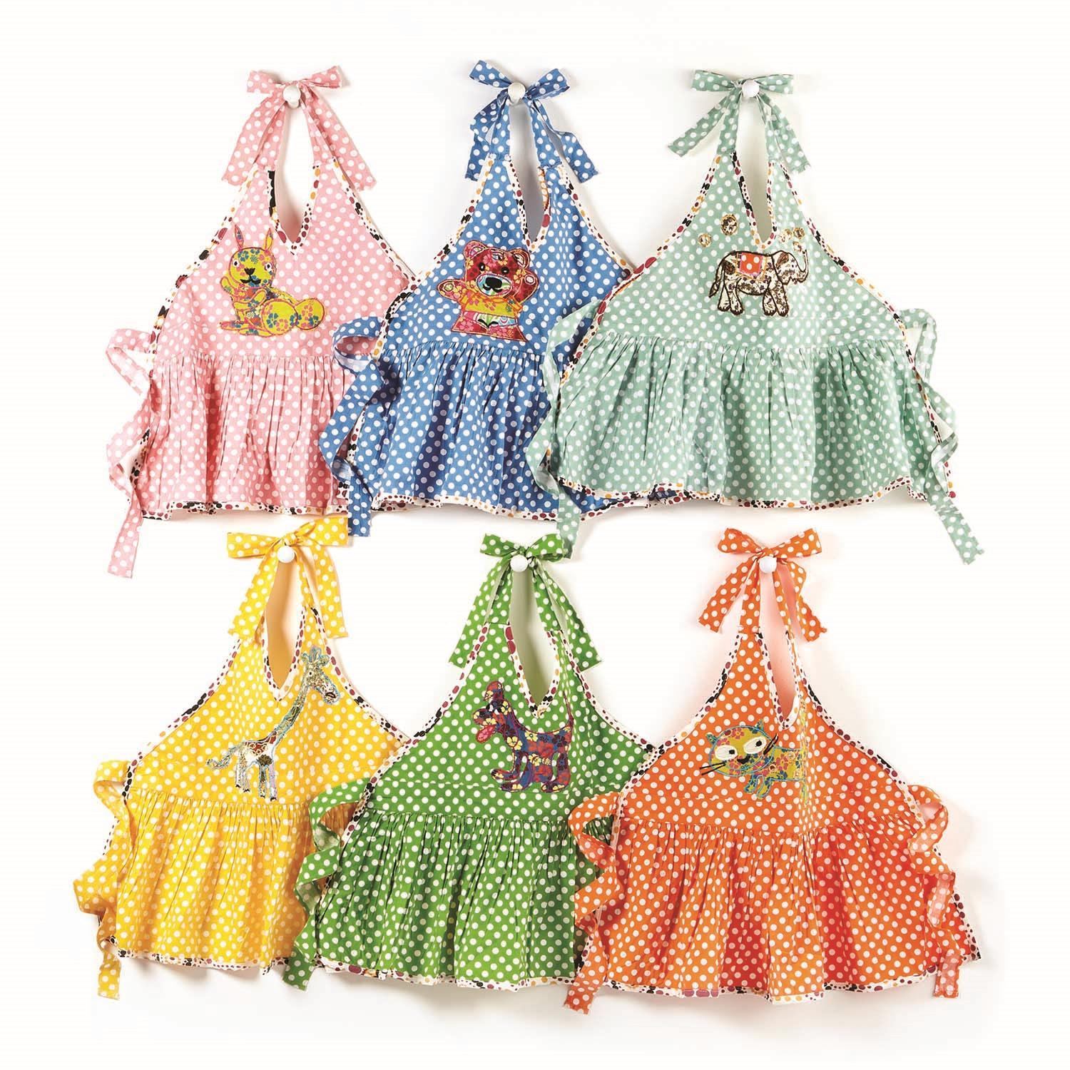 Animal Applique Child Apron Asst 6 Designs