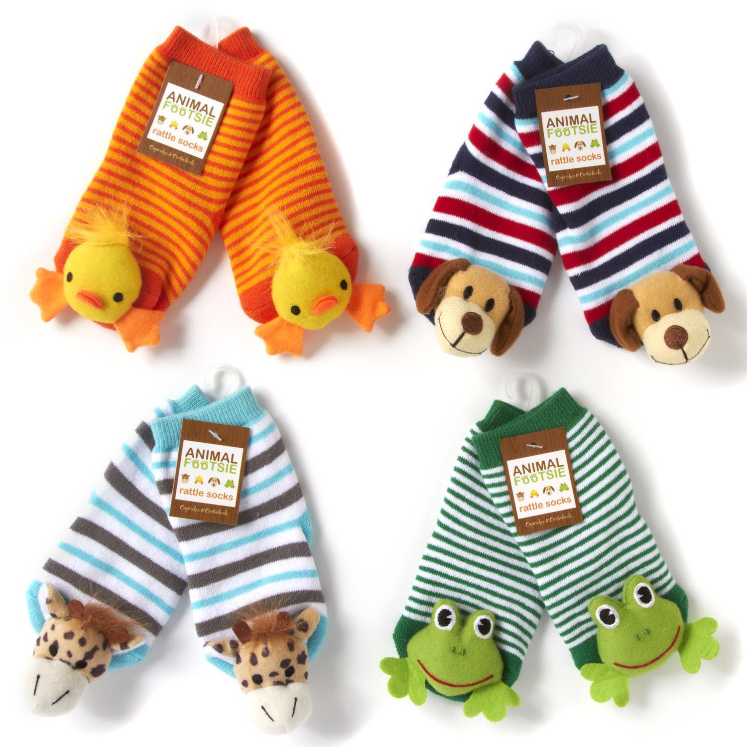 Animal Baby Socks Asst 4 Designs