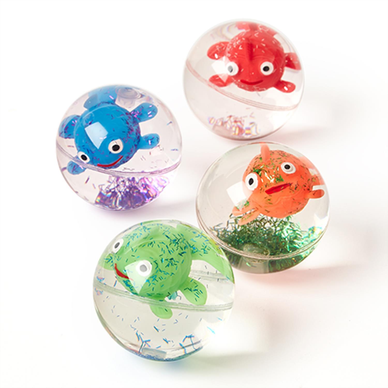 Refill 36 Pc Fish Led Bouncing Ball Un Incl 4 Colors