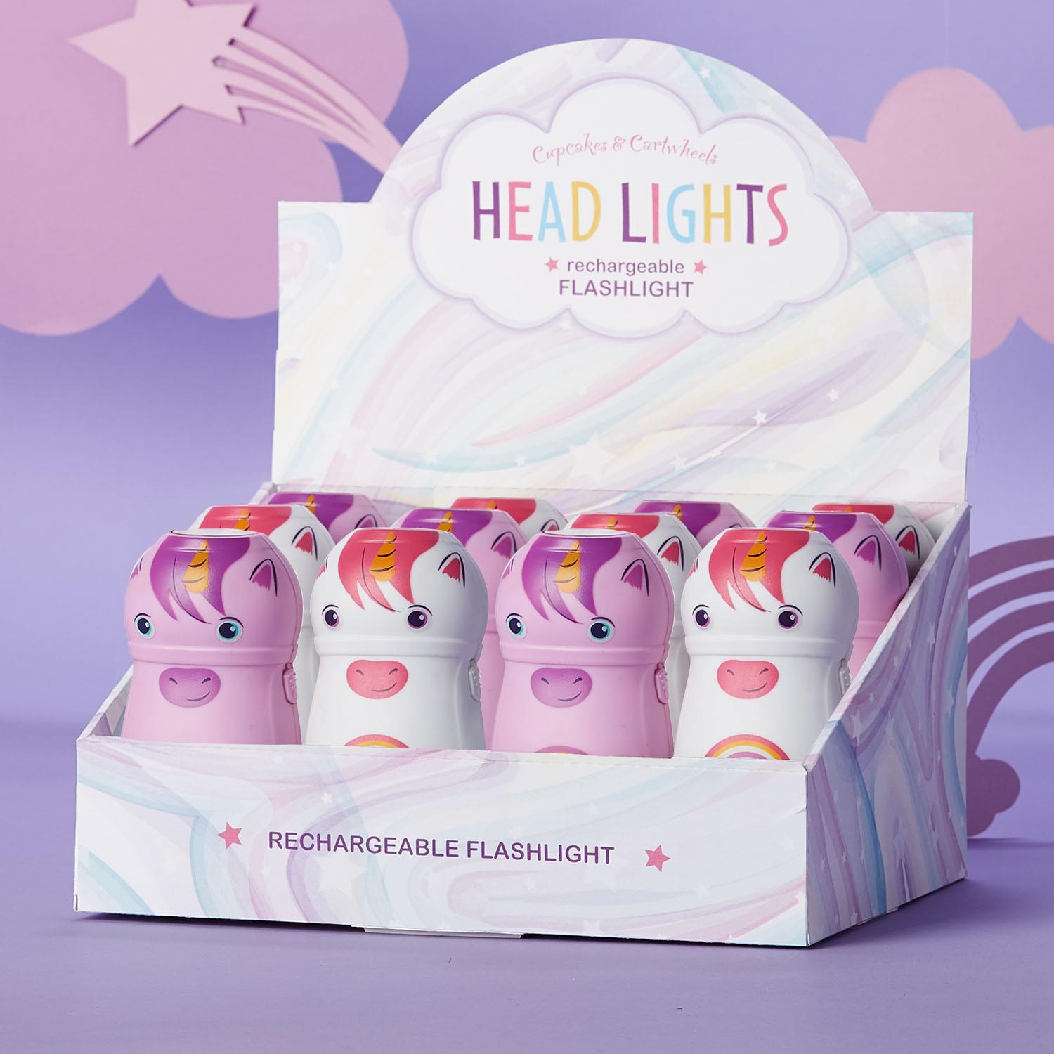Unicorn 12 Pc Flashlight Un w/Display Asst 2 Colors