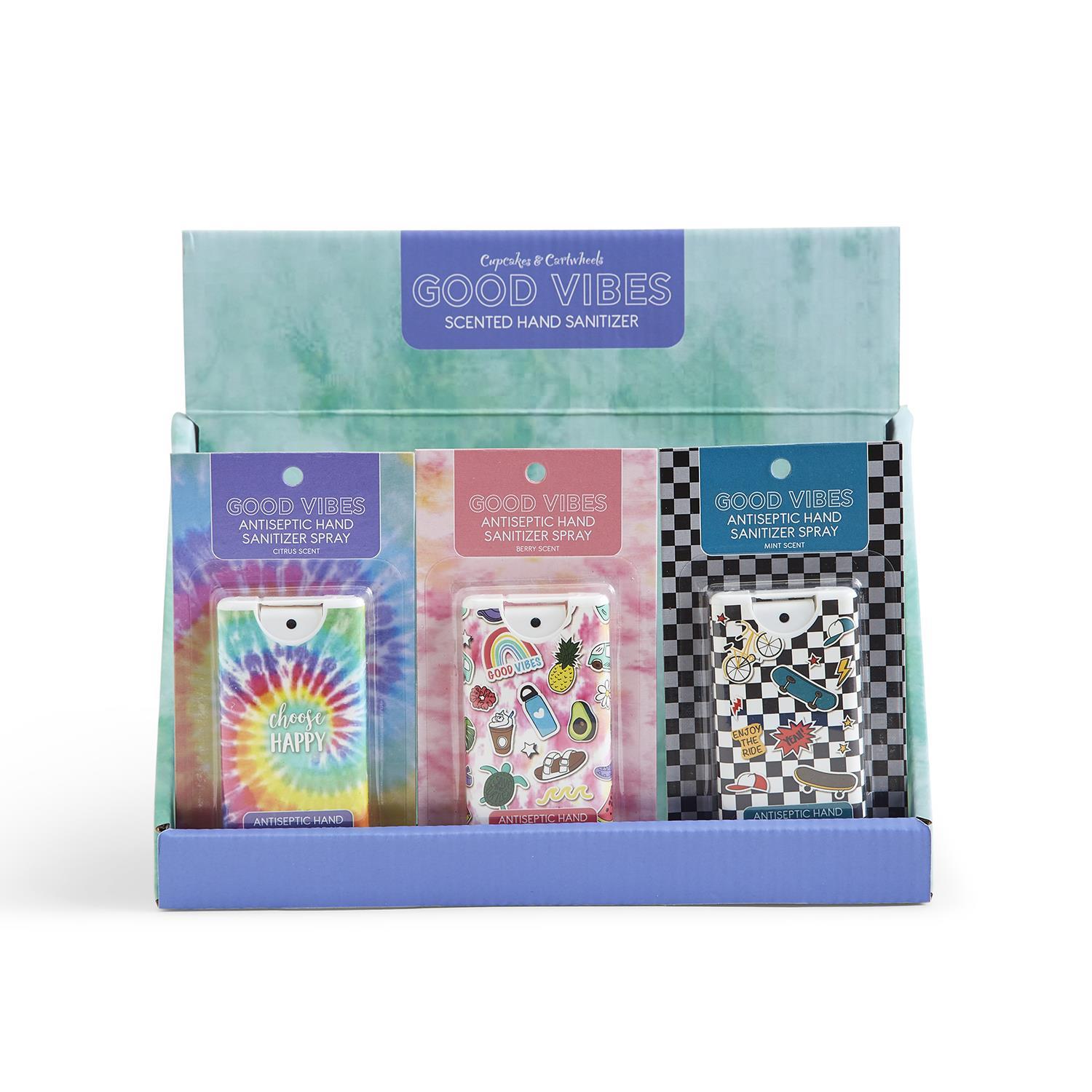 Good Vibes 36 Pc Hand Sanitizer Un Incl 3 Designs/Scents