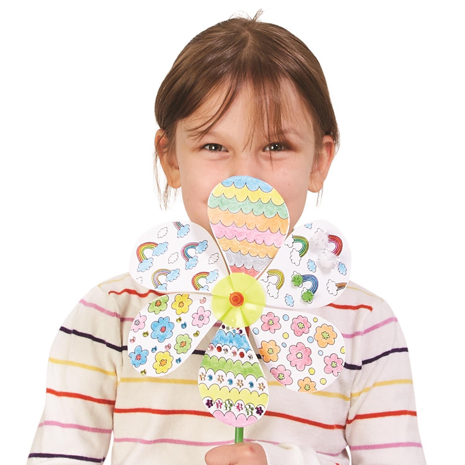 Make Your Own Flower Pinwheel Kit