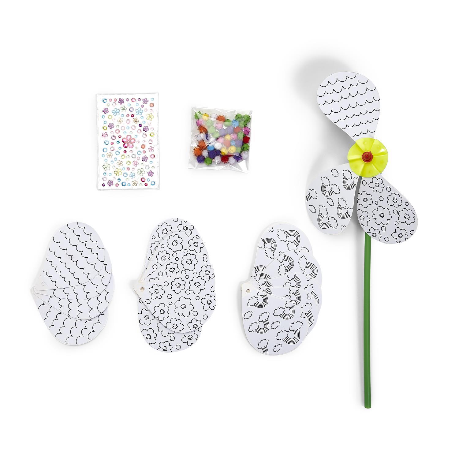 Make Your Own Flower Pinwheel Kit