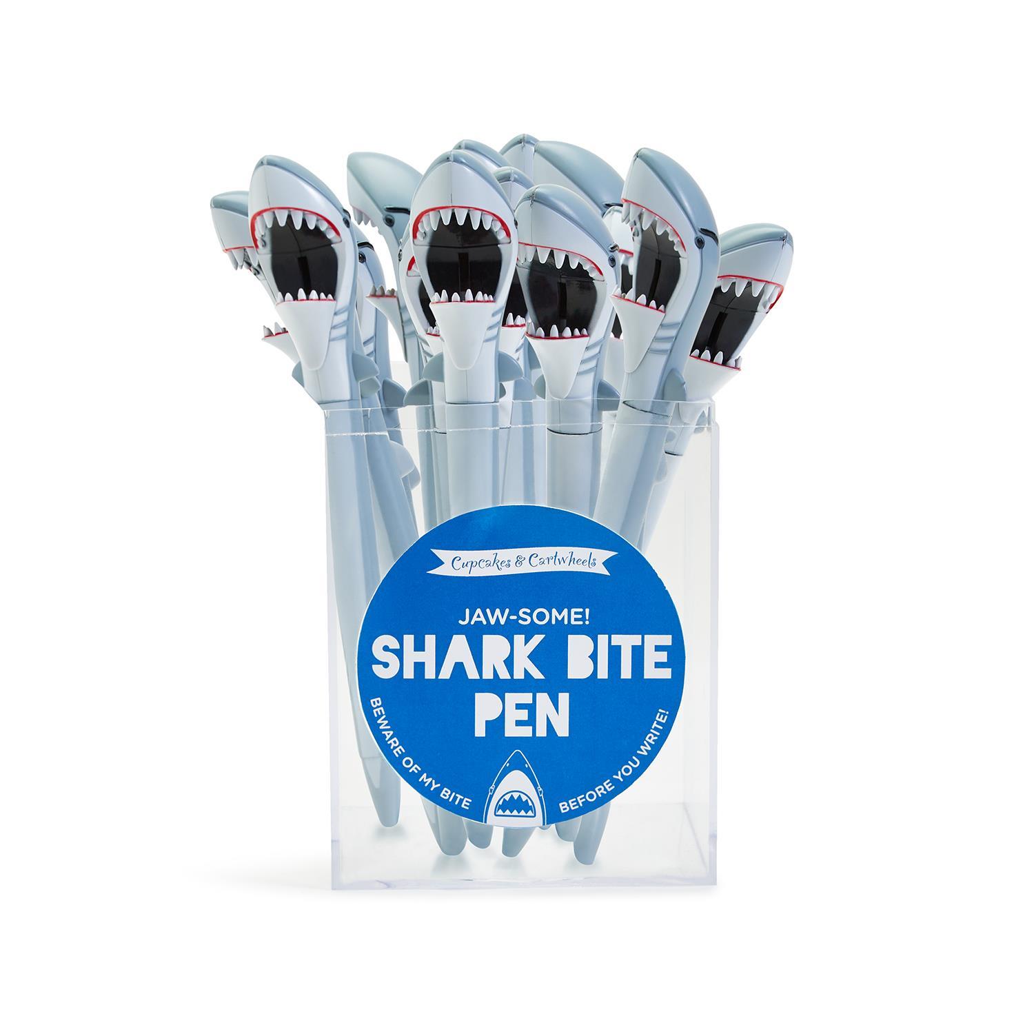 24 Pc Chomping Shark Pen Un W/Countertop Display