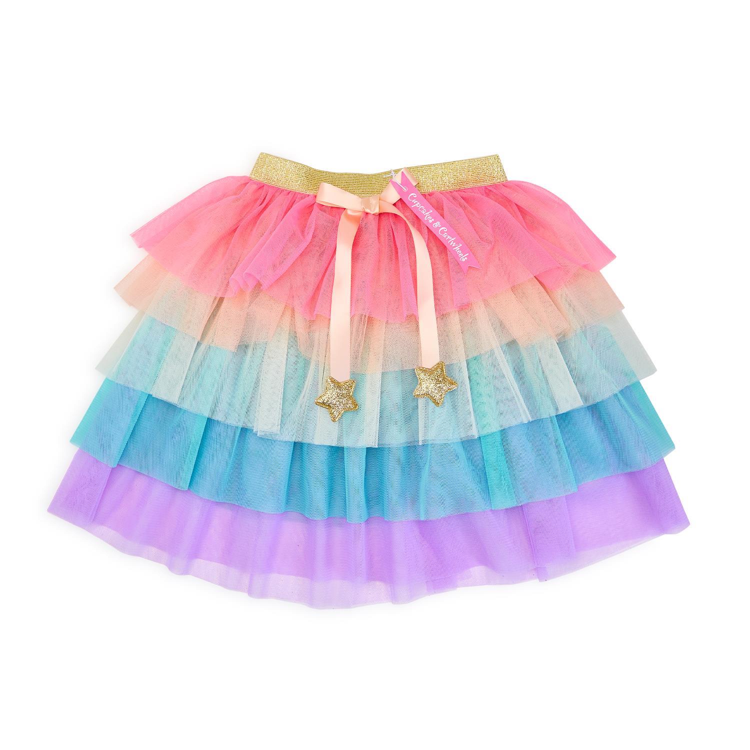 Rainbow Ruffles Tulle Dress Up Tutu