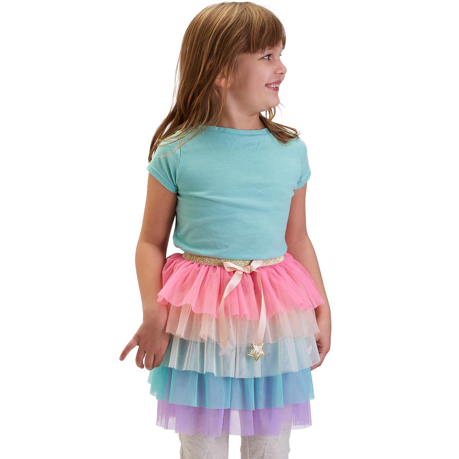 Rainbow Ruffles Tulle Dress Up Tutu
