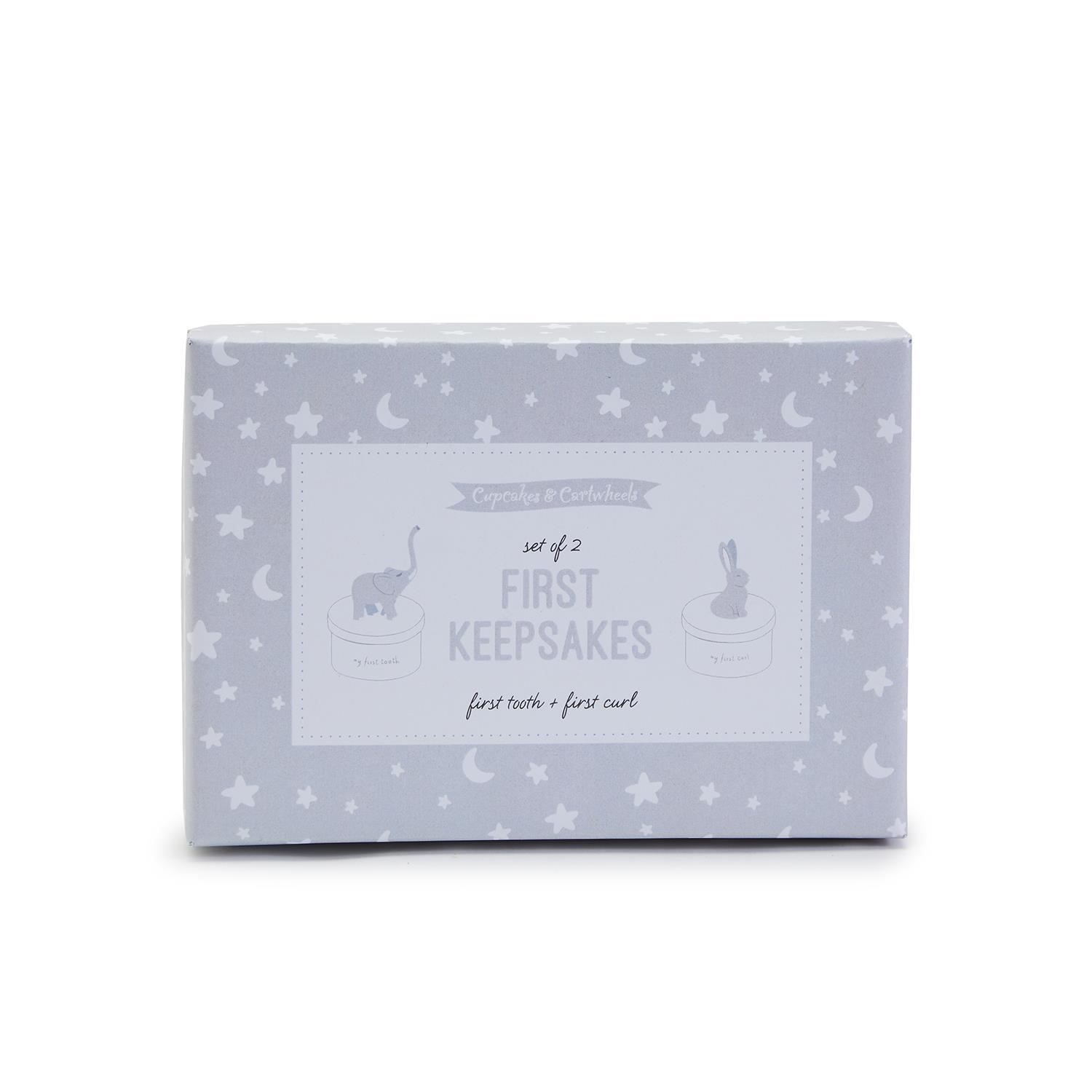 First Tooth & First Curl Keepsake Set in Gift Box
