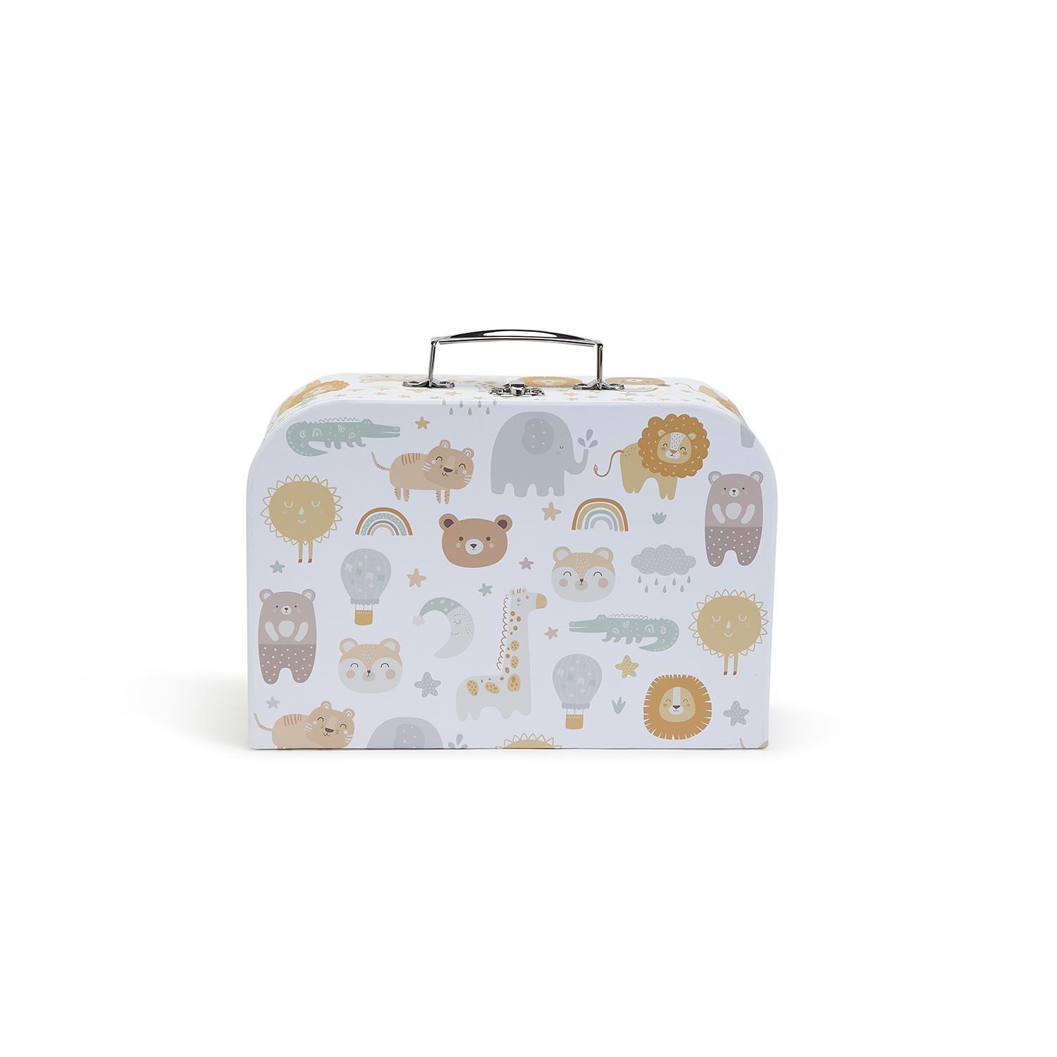 S/3 Nesting Storage Suitcase Boxes Incl 3 Sizes/Patterns