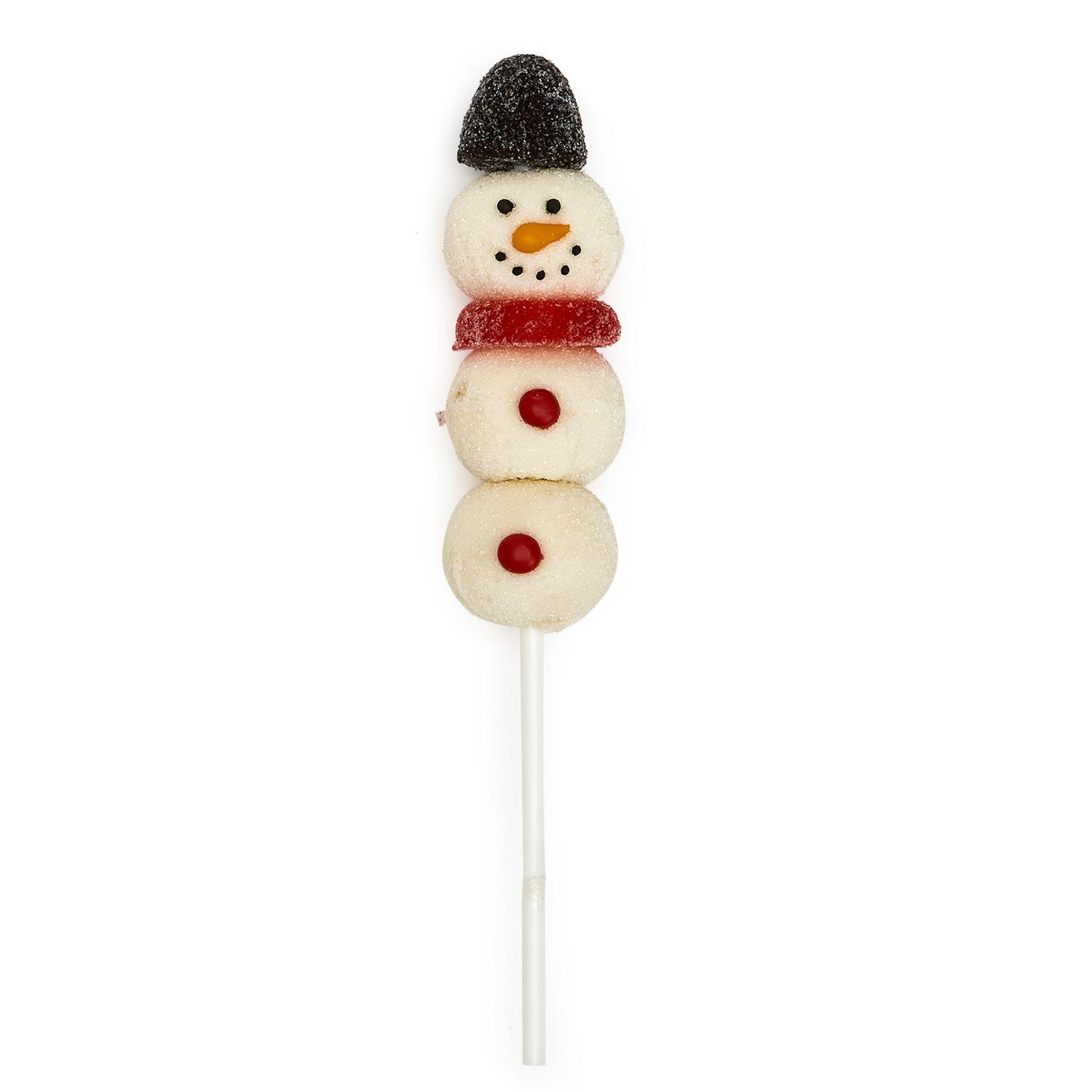 Refill for Snowman 48 Pc Marshmallow and Jelly Candy Lollipop Uni