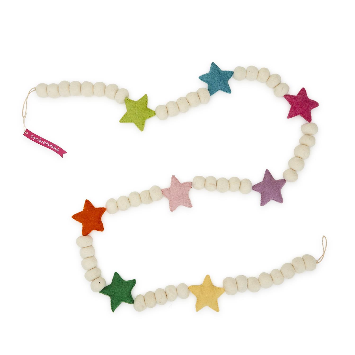 Happy and Bright Hand-Crafted Wool Felt Garland A/2 Designs
