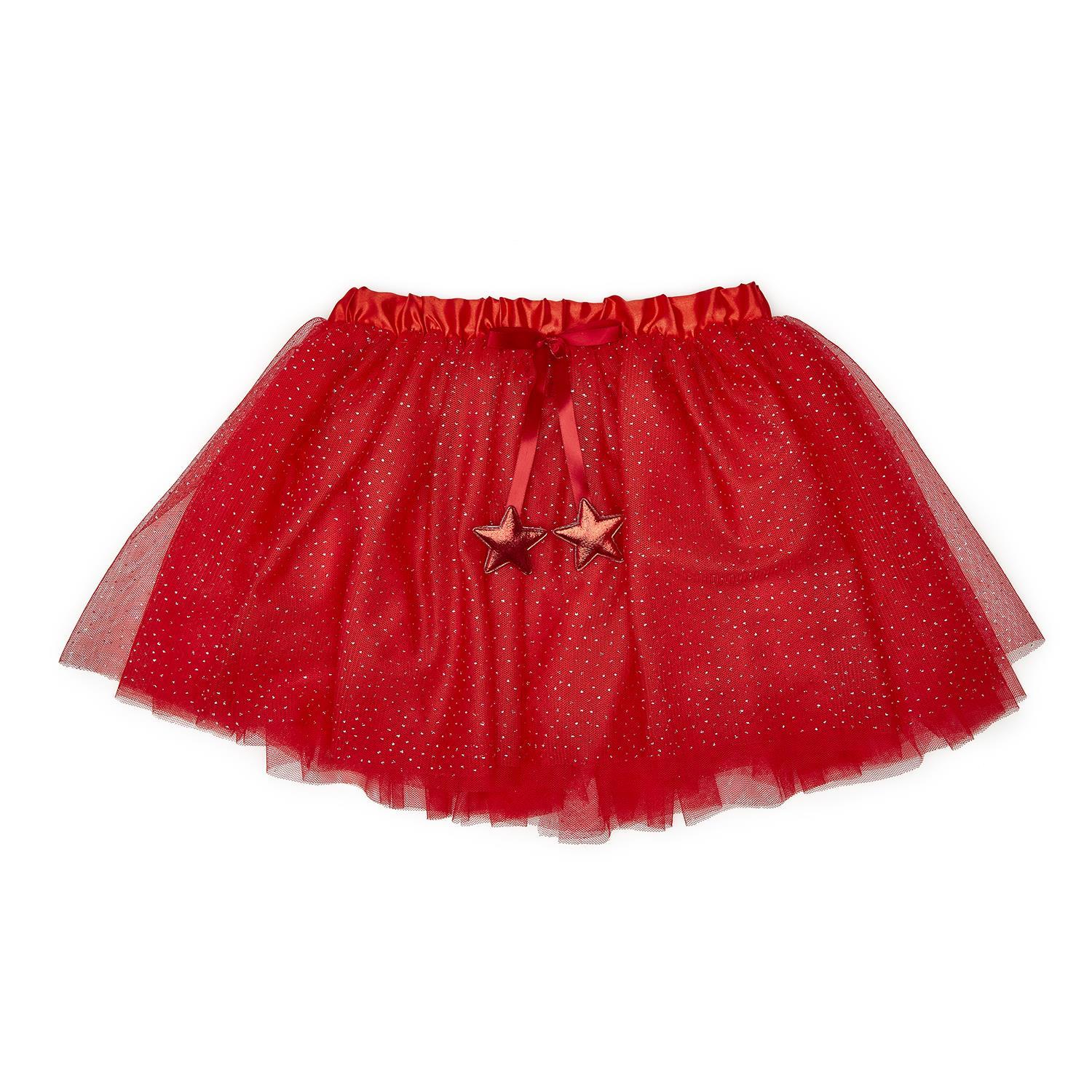 Princess Tulle Dress Up Tutu with Gold Stars Ribbon Tie