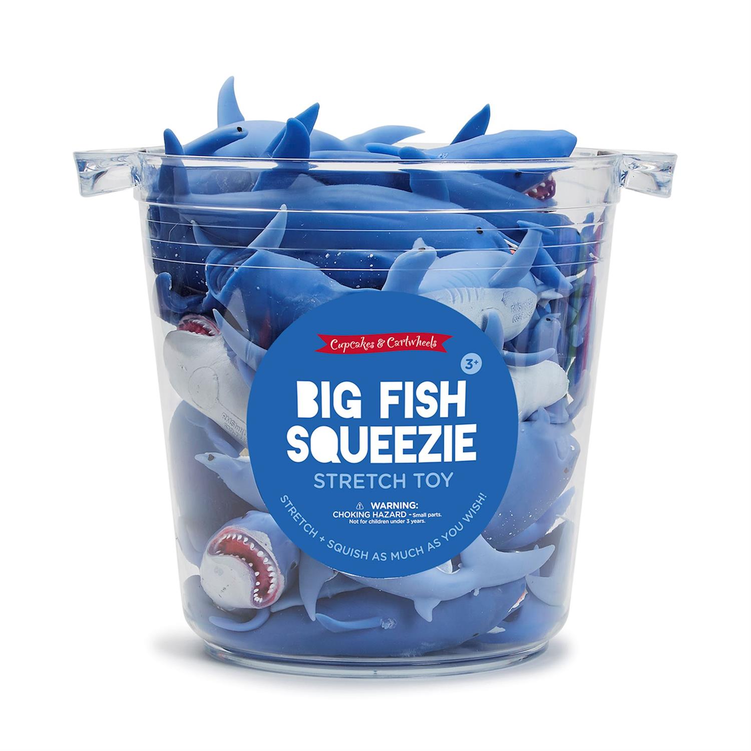 Big Fish 24 Pc Stretch and Squeeze Fish Unit with Bucket Display