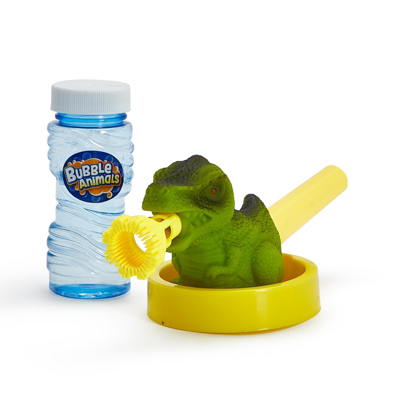 Dino-mite Bubbles on Gift Card Includes: T-Rex Bubble Maker and Bottle of Bubble Solution