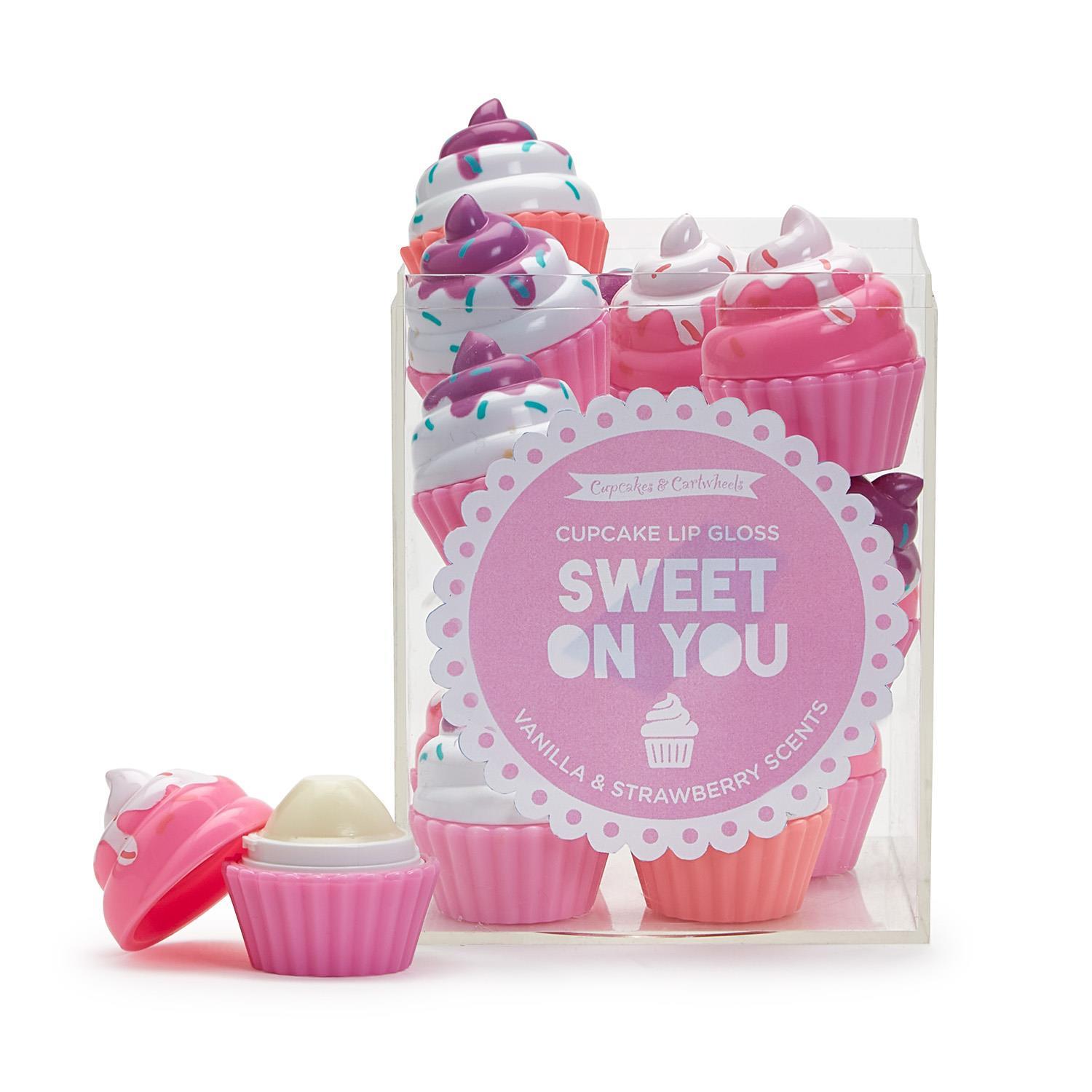 Cupcake 24 Pc Lip Balm Unit with Dsiplay Includes 2 Colors/Scents