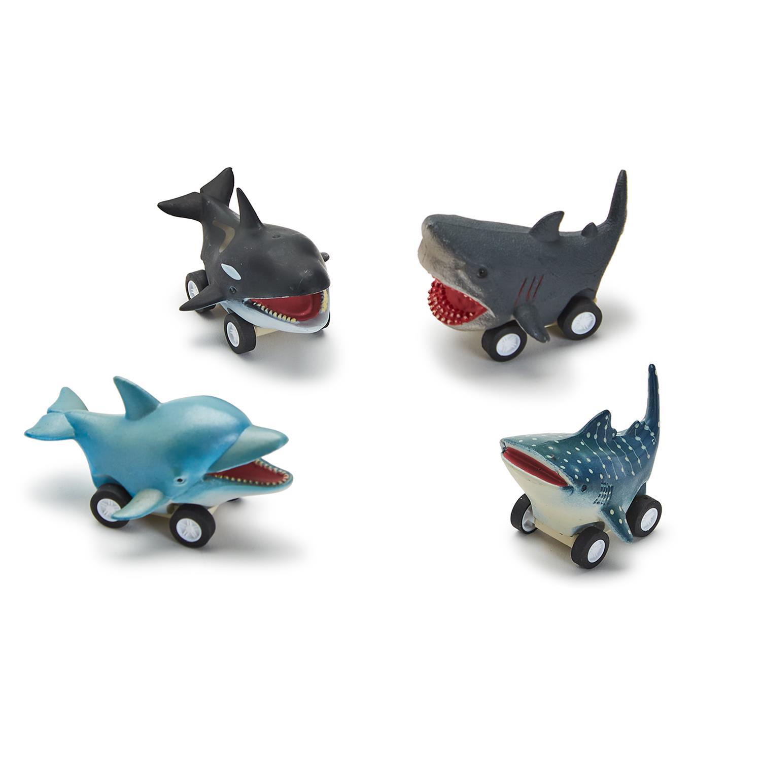 32 Pc Reef Racers Fish Pull Back Toy Unit with Display Includes 4 Designs