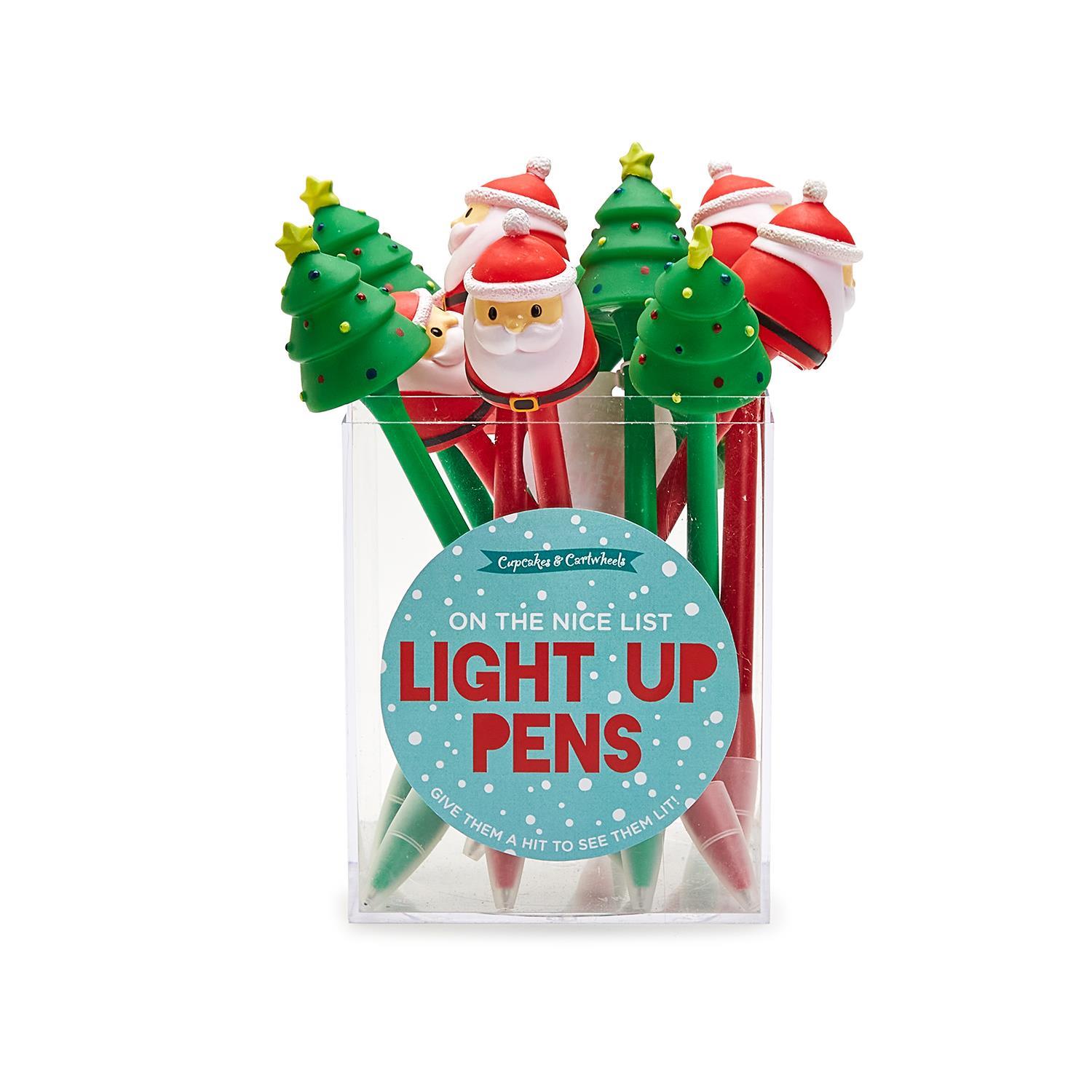 On Nice List 24 Pc Light Up Christmas Pen Unit with Countertop Display ...