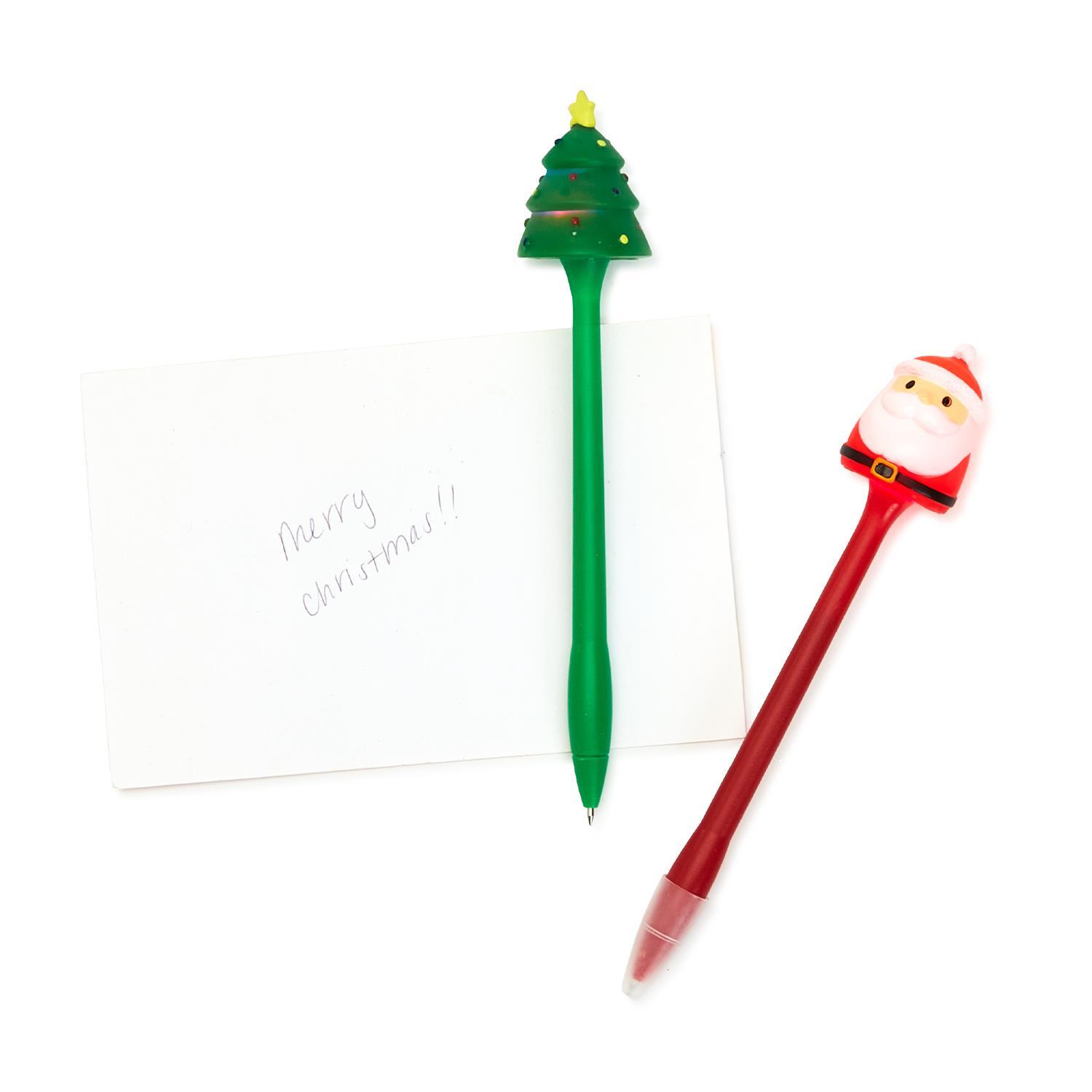 On Nice List 24 Pc Light Up Christmas Pen Unit with Countertop Display ...
