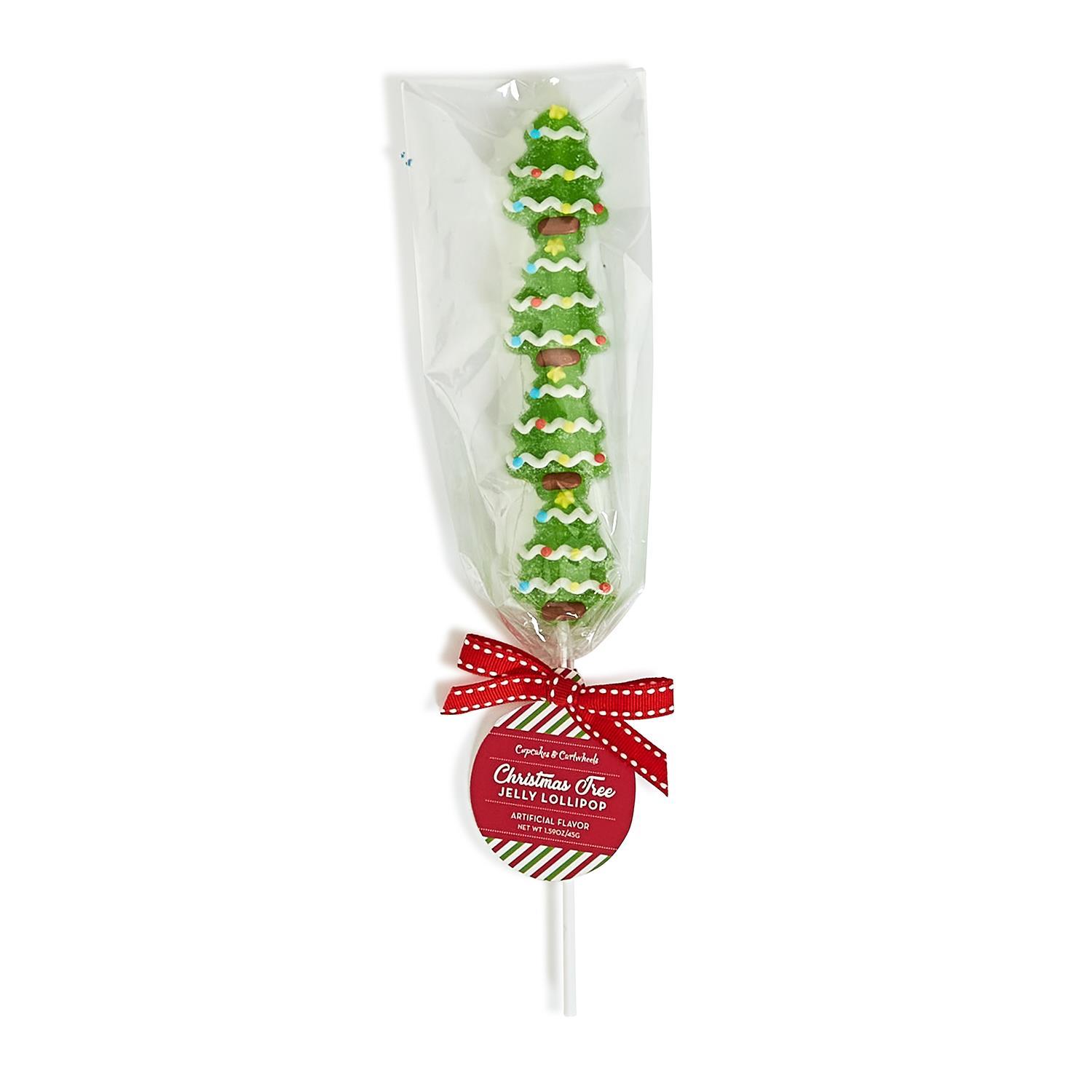 40 Pc Christmas Tree Jelly Candy Lollipop Unit with Display