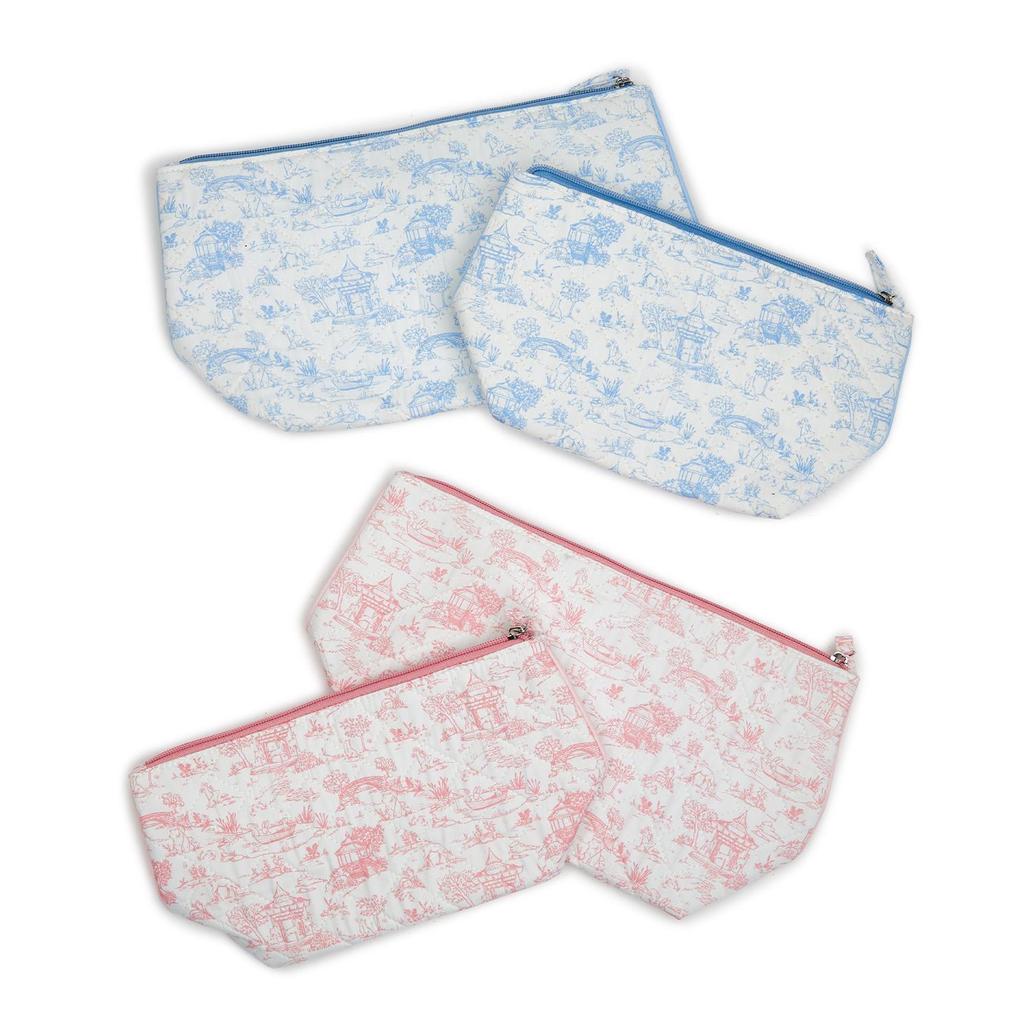 Animal Toile Set of 2 Multipurpose Pouches Includes 2 Sizes Assorted 2 ...