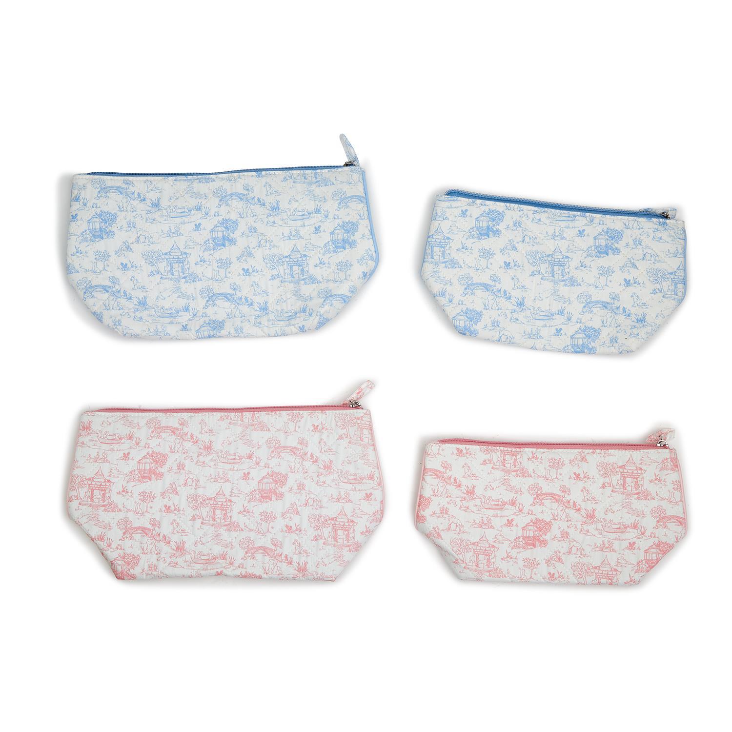 Animal Toile Set of 2 Multipurpose Pouches Includes 2 Sizes Assorted 2 ...
