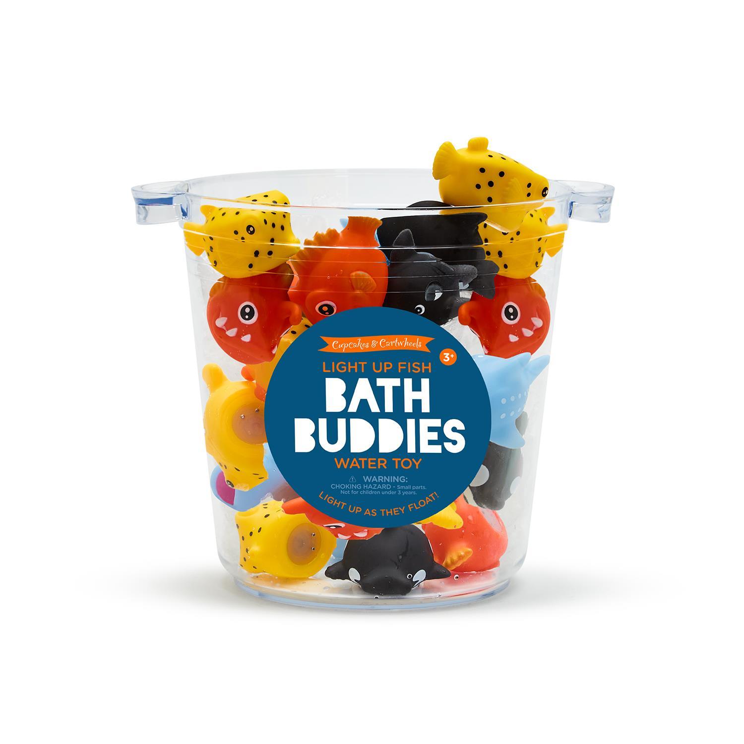 Bath Buddies 48 Pc Light Up Fish Bath Toy Unit with Bucket Display ...