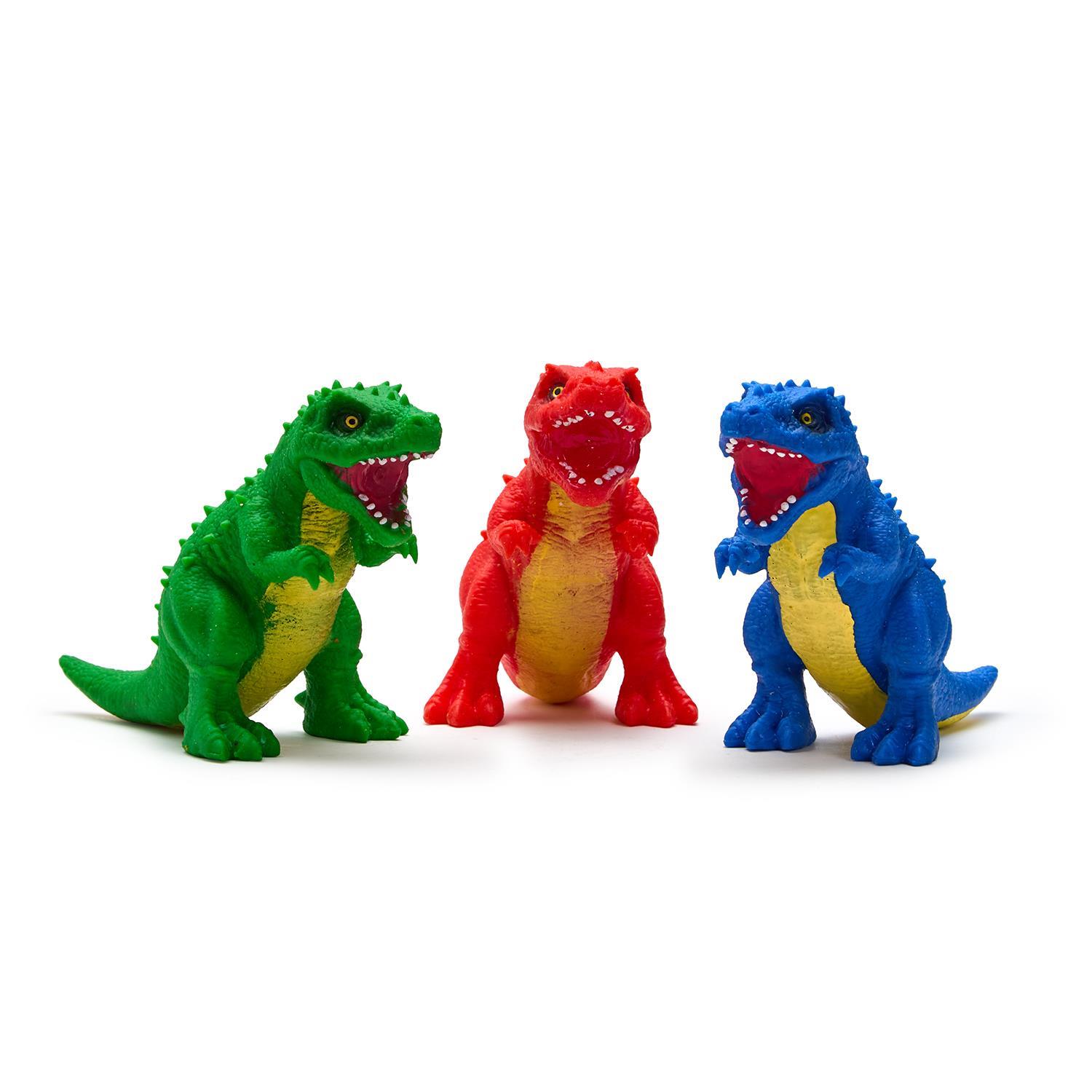 Refill T-Rex 24 Pc Stretch & Mold Dinosaur Unit Includes 3 Colors