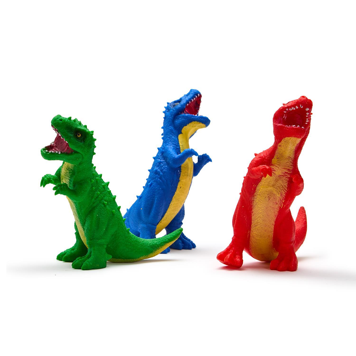 T-Rex 24 Pc Stretch & Mold Dinosaur with Bucket Display Includes 3 Colors