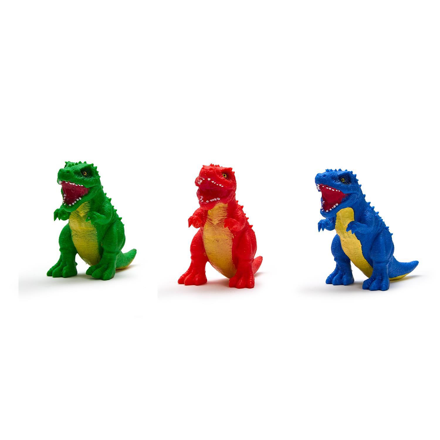 T-Rex 24 Pc Stretch & Mold Dinosaur with Bucket Display Includes 3 Colors