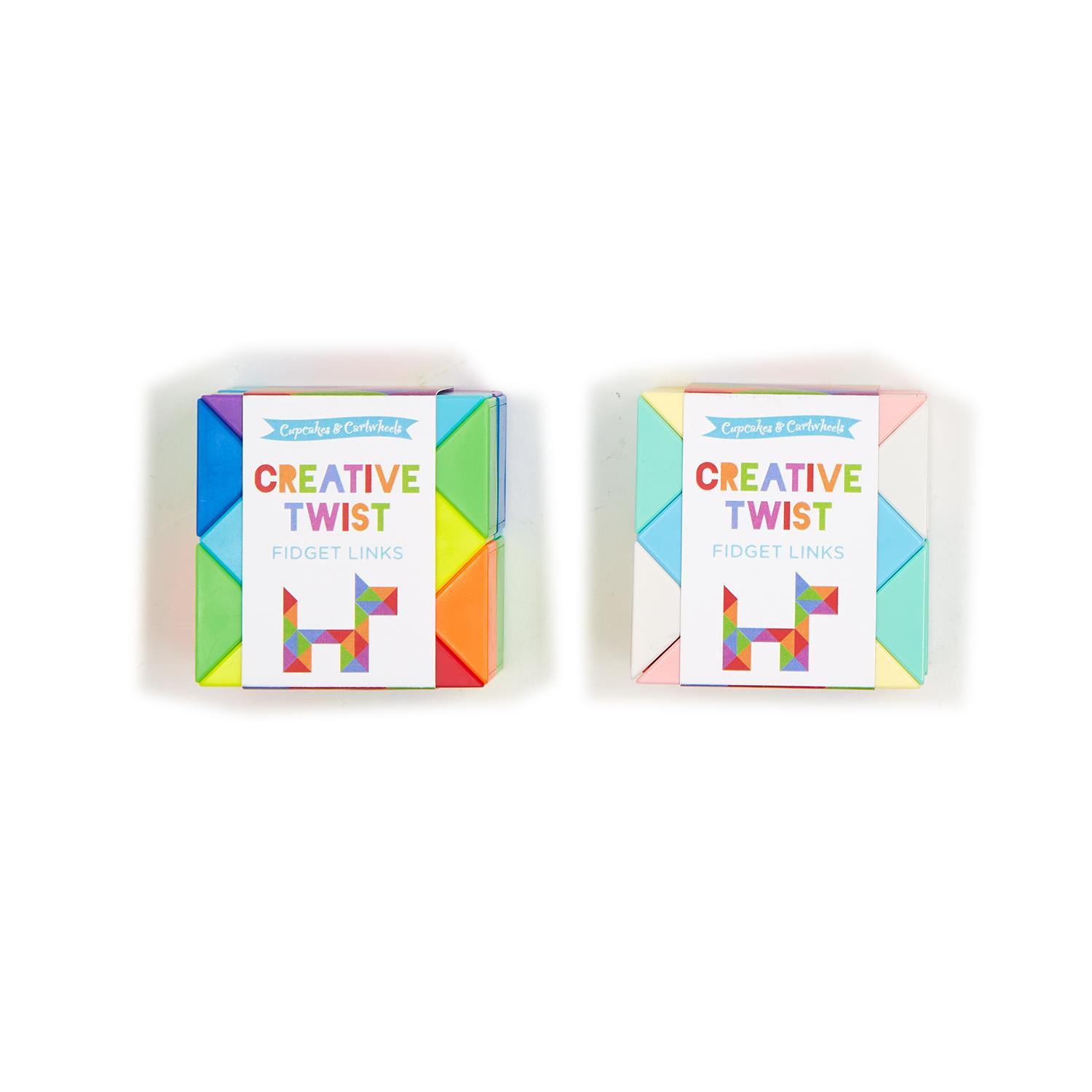 Set of 2 Multicolor Fidget Puzzles Assorted 2 Colors