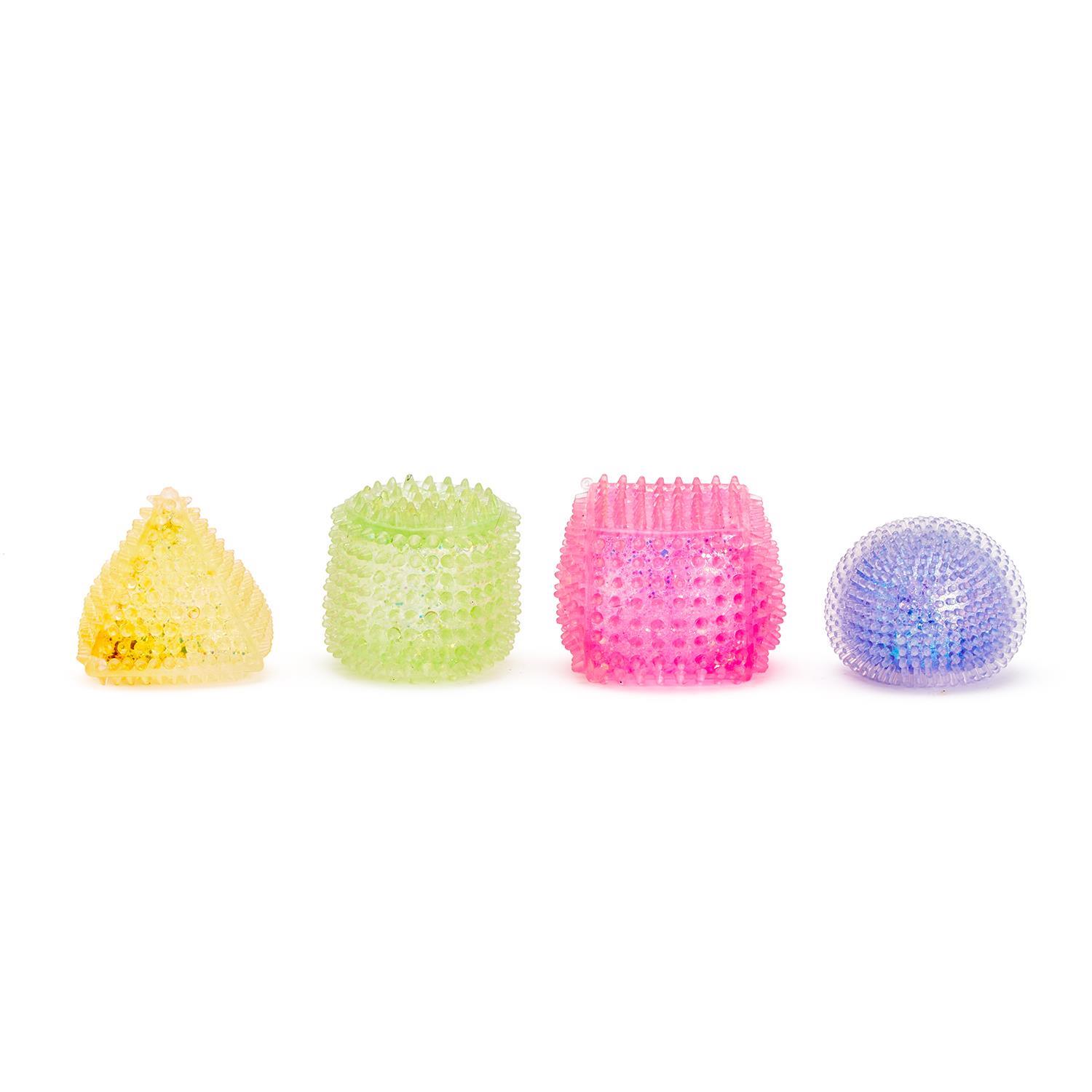 40 Pc Glitter Gem Jellies Squishy Unit with Bucket Display Includes 4 ...