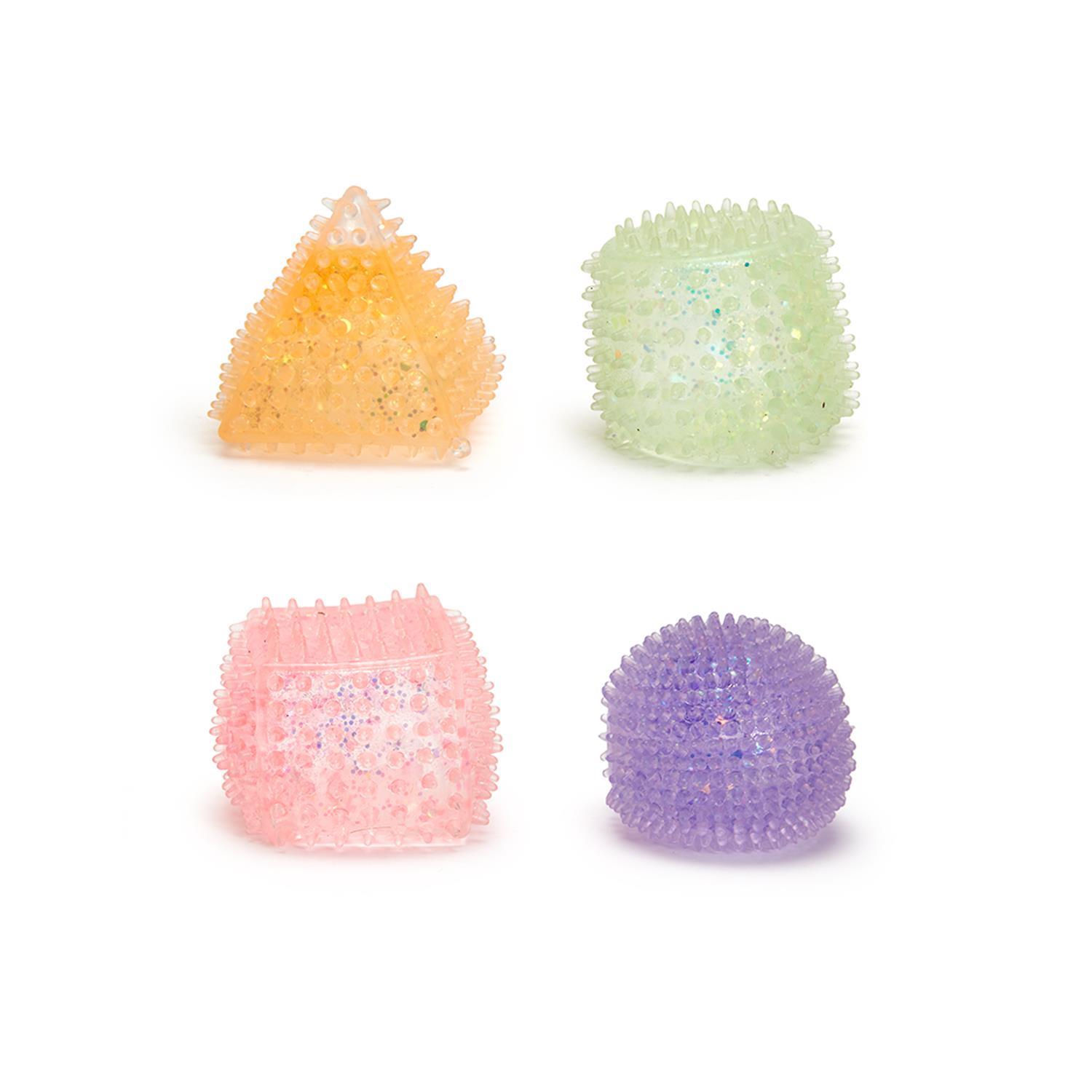 40 Pc Glitter Gem Jellies Squishy Unit with Bucket Display Includes 4 ...