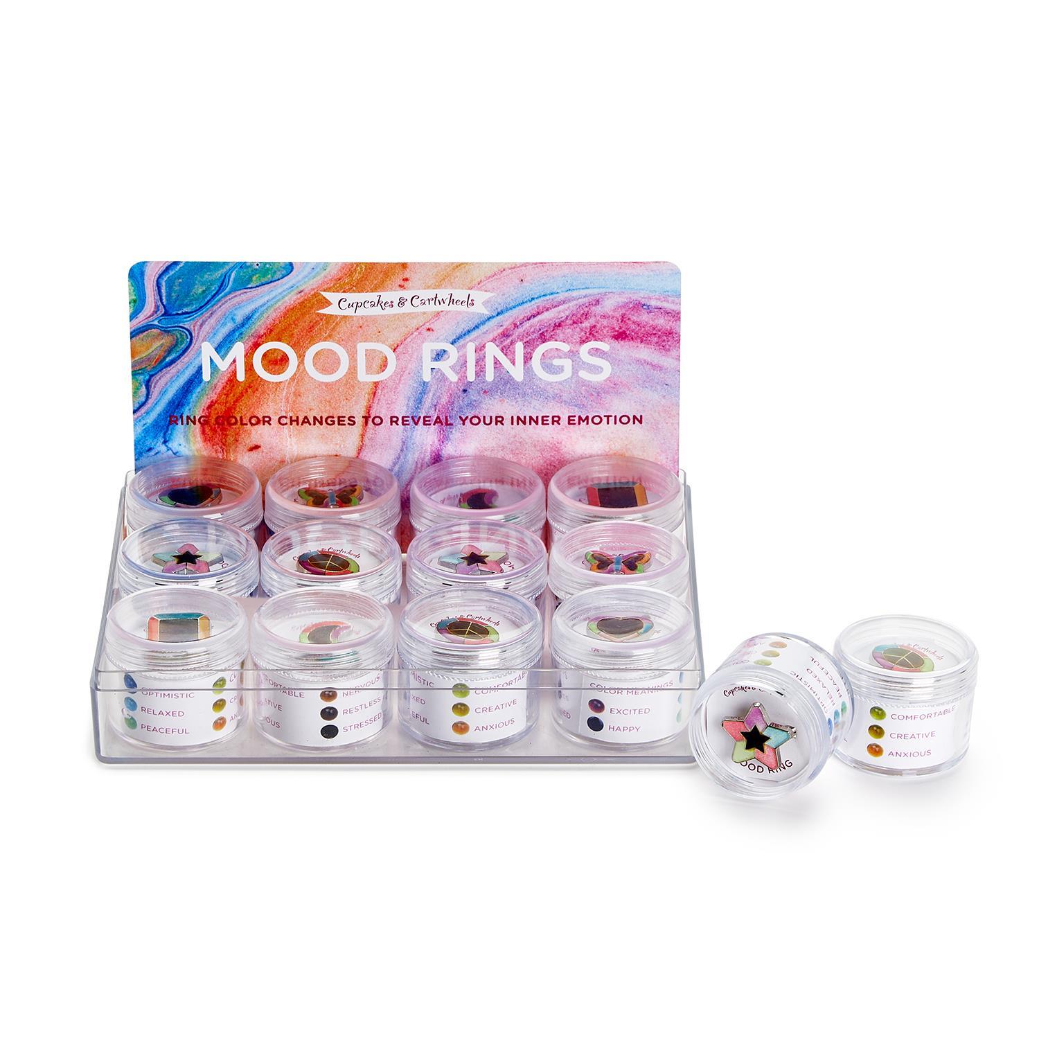 24 Pc Adjustable Mood Ring Unit Includes 6 Designs
