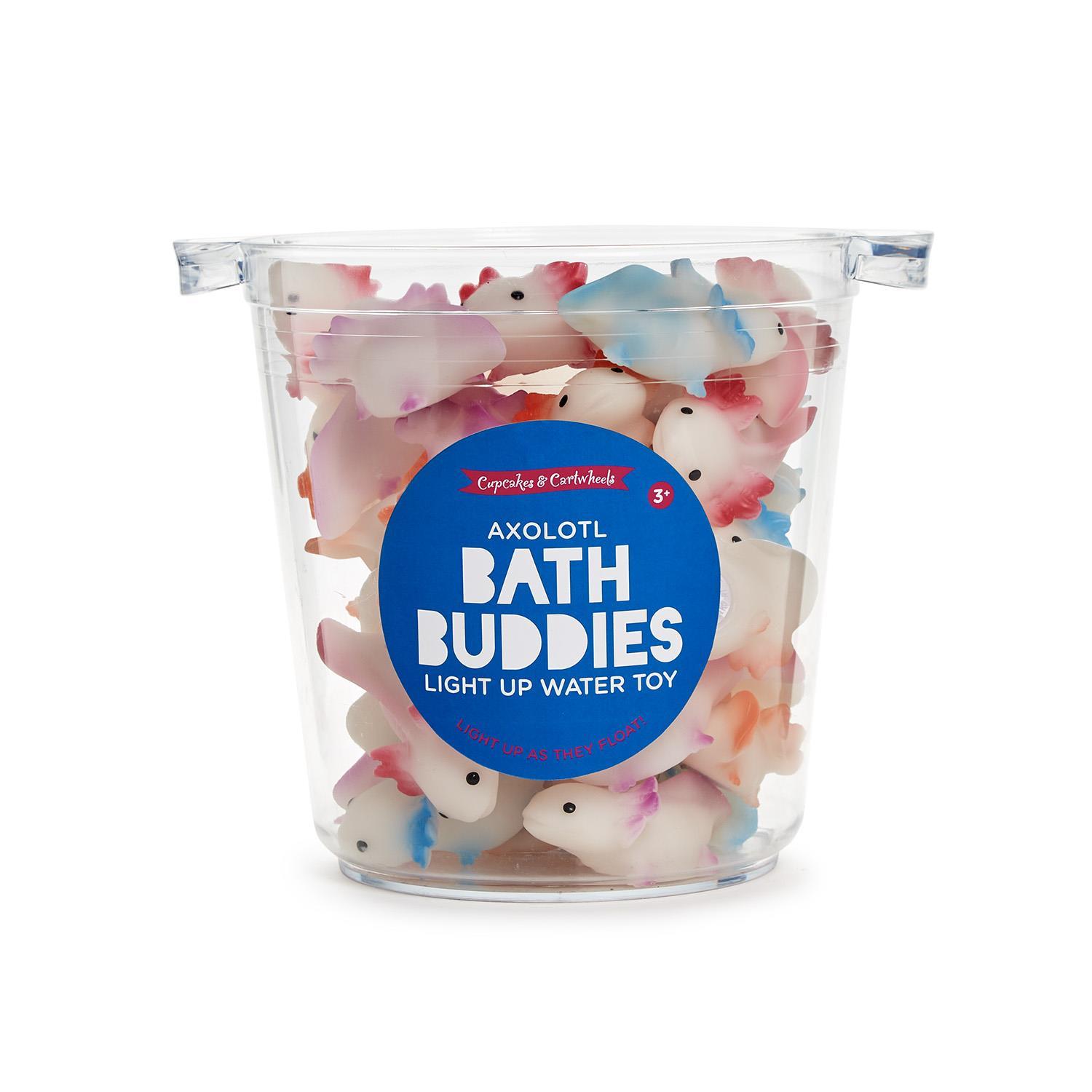 Bath Buddies 36 Pc Color Changing Light Up Axolotl Toy Unit with Bucket ...