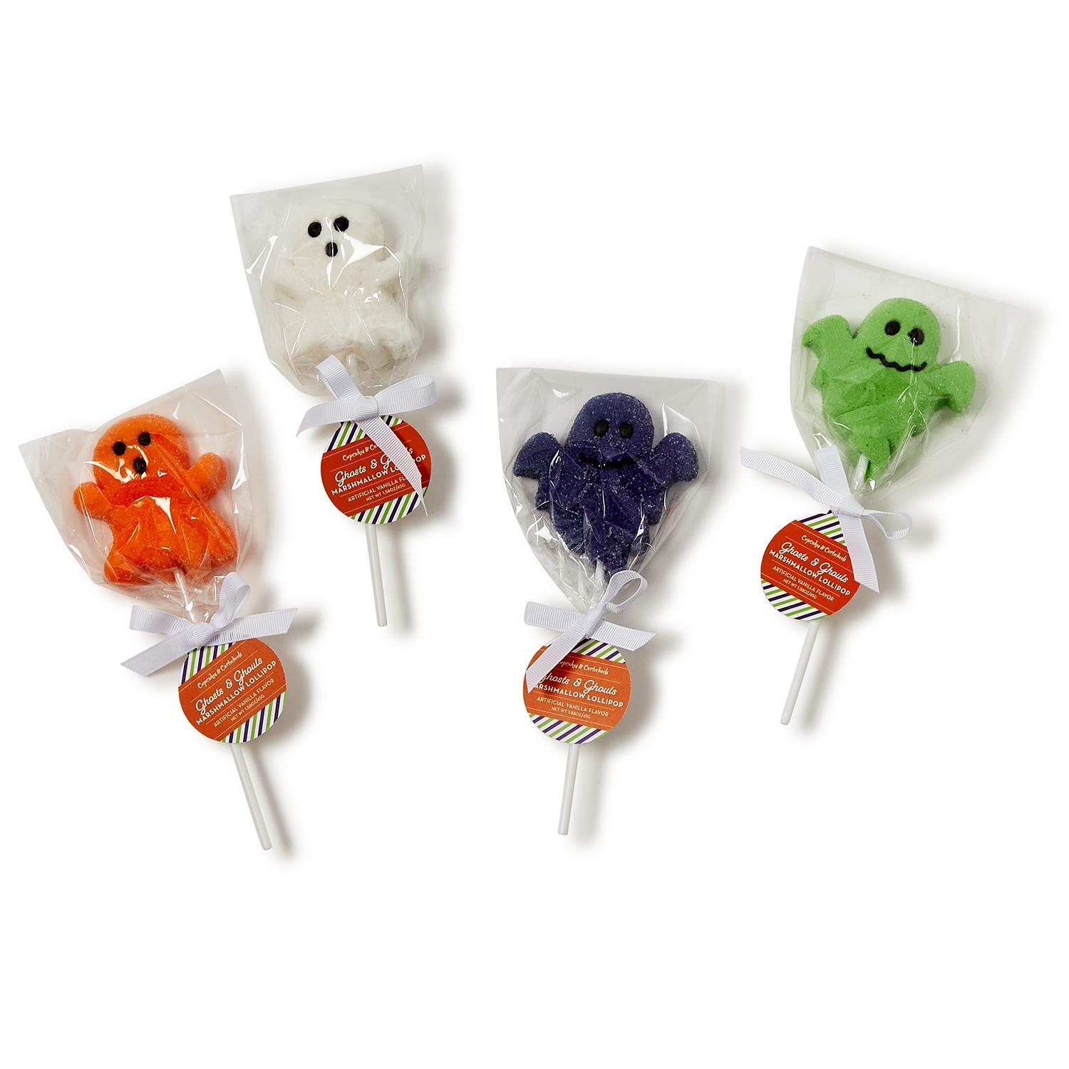 Refill for Ghoul Pop 40 Pc Ghost Vanilla Marshmallow Lollipop Unit ...