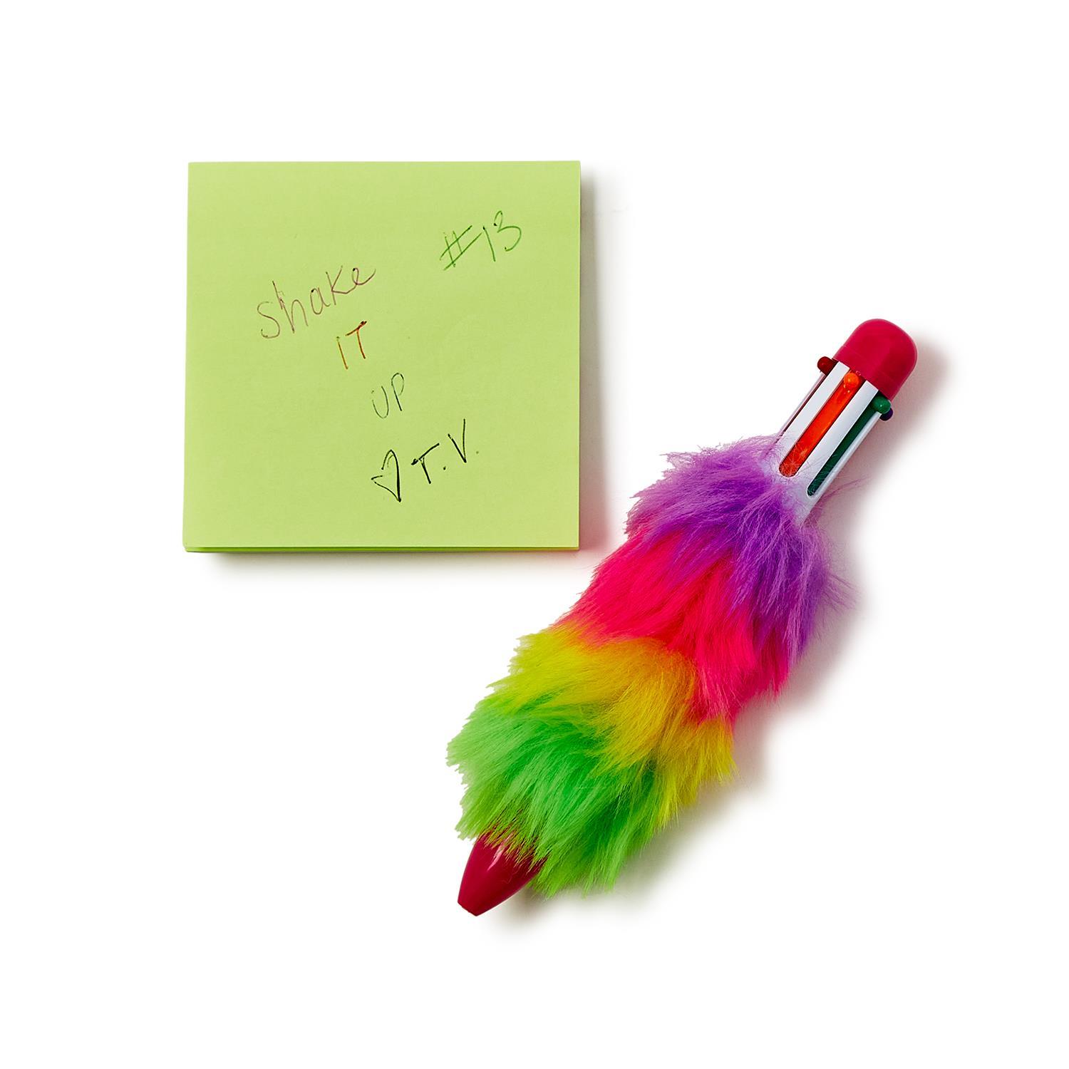 Rainbow Fuzzies 20 Pc Plush Rainbow 6 Colors Pen in Gift Box Unit