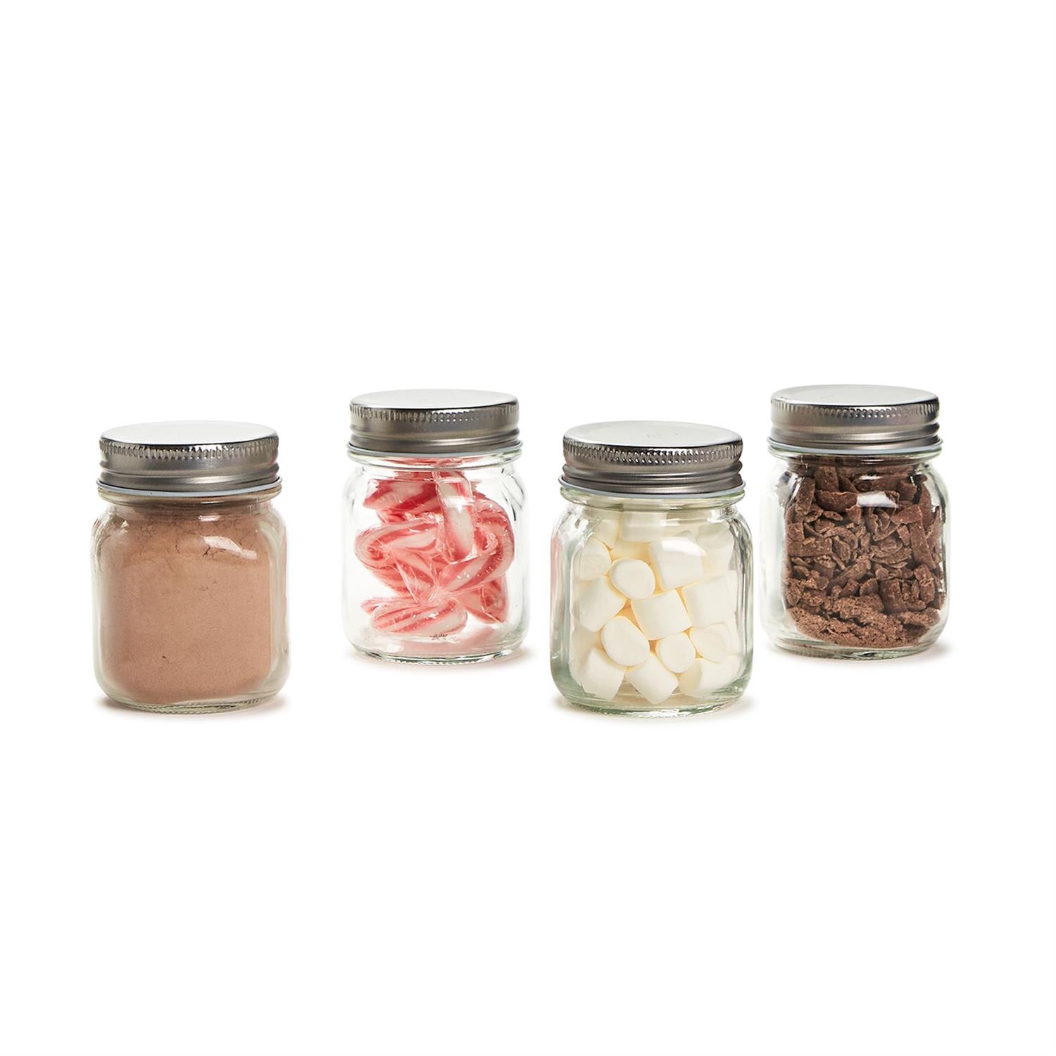 Hot Cocoa Bar 4 Pc Mason Jar Kit in Gift Box