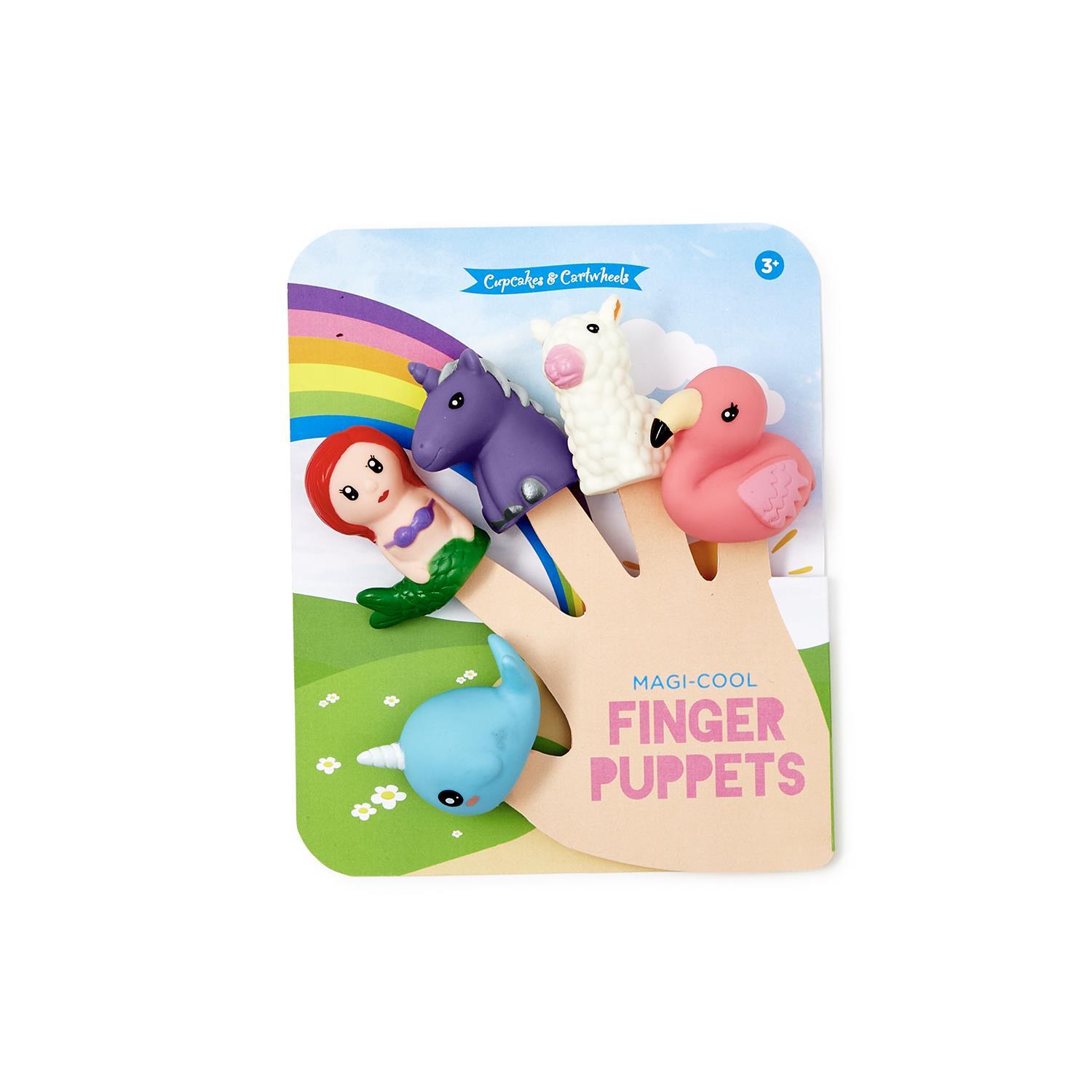 Magicool Set of 5 Finger Puppets on Gift Card