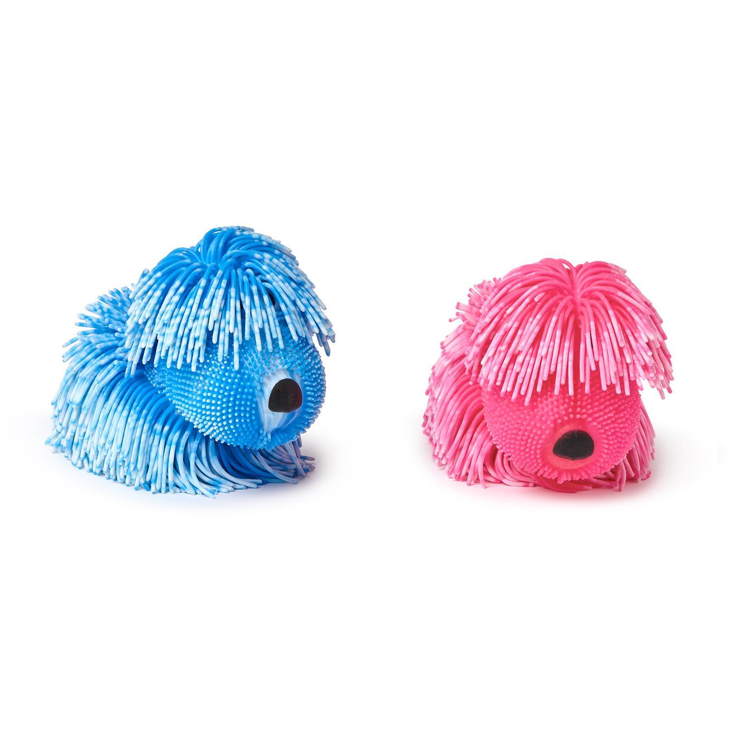 Happy Puppy Shaggy Wiggly Puffer Dog Assorted 2 Colors