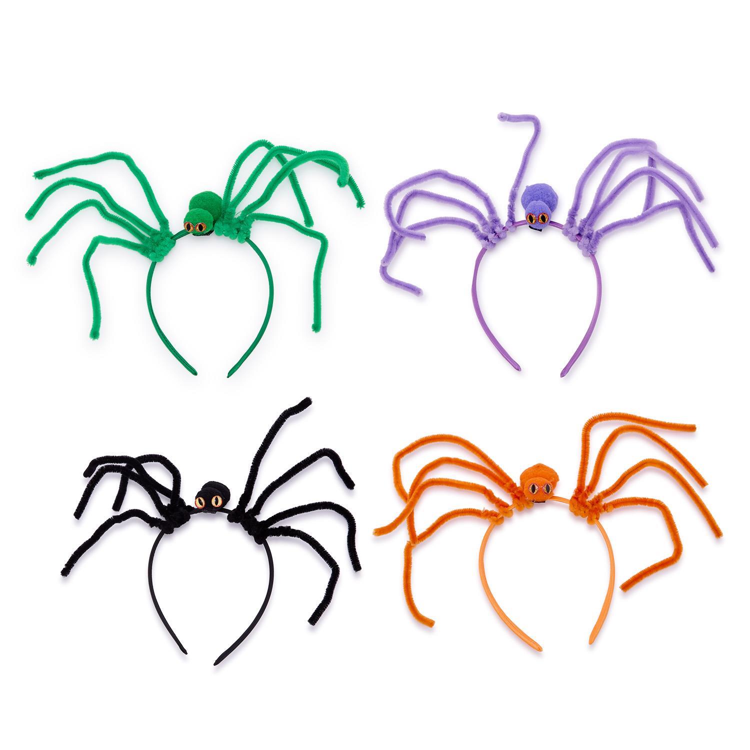 Halloween Spider Headband Assorted 4 Colors