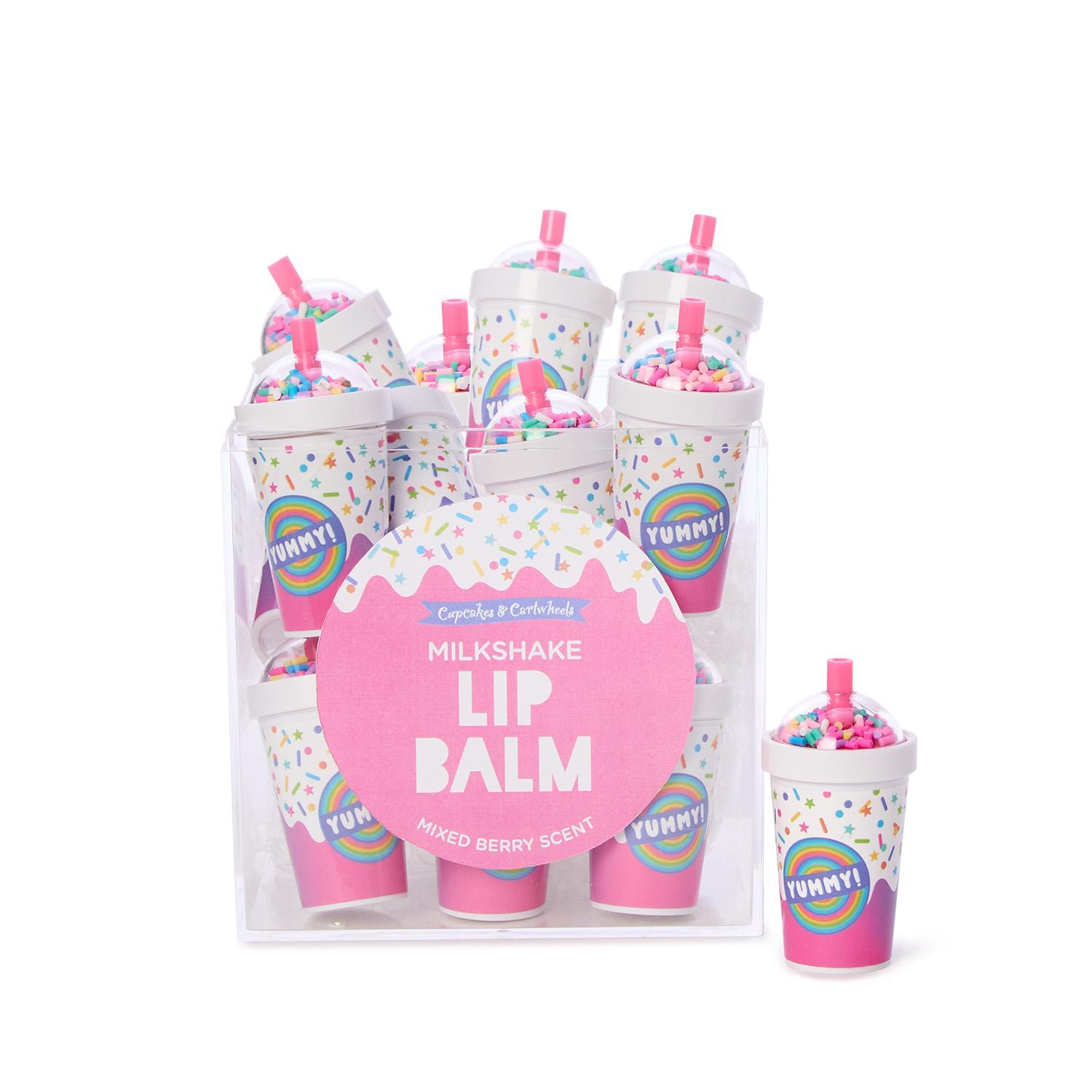 30 Pc Milkshake Lip Balm Unit with Mixed Berry Scent with Countertop ...