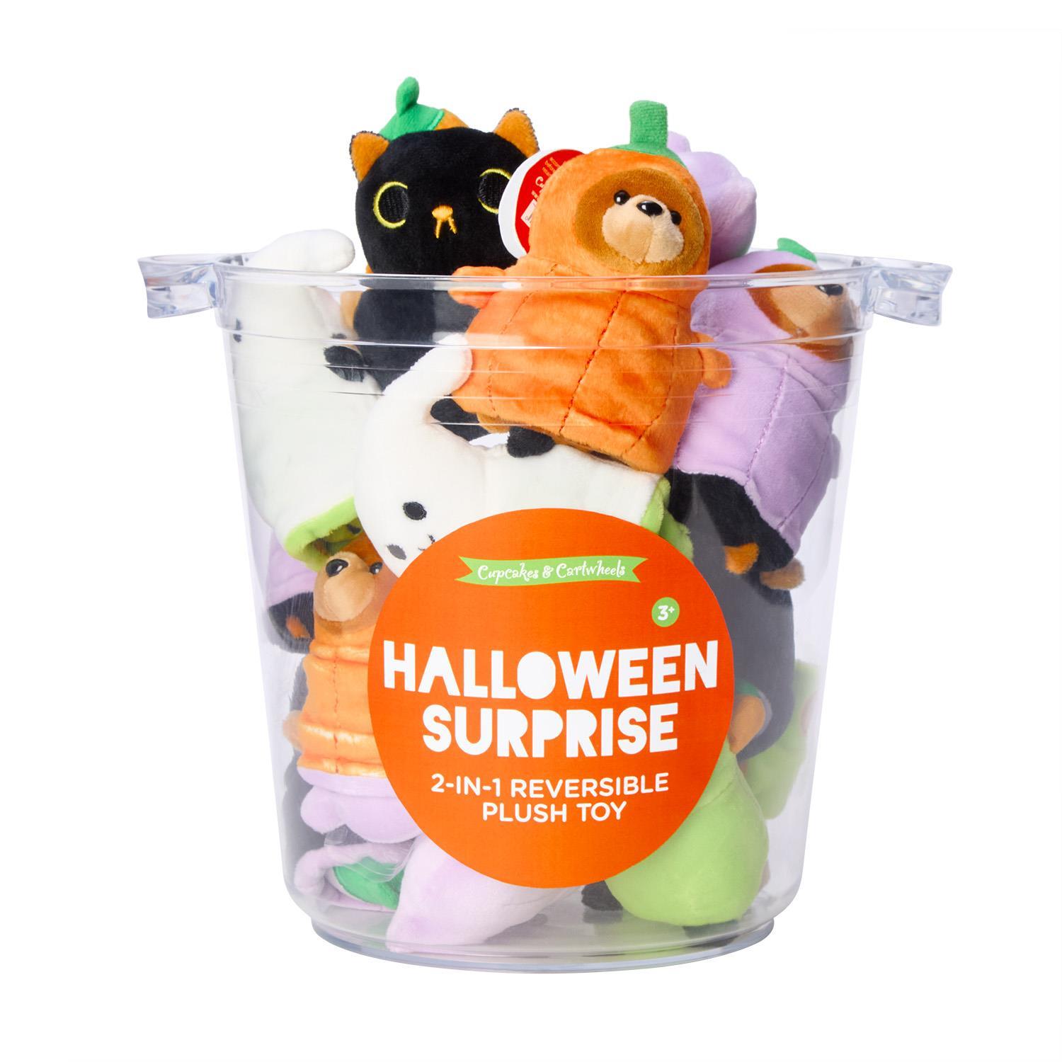 Halloween Surprise 36 Pc 2-in-1 Reversible Plush Toy Unit with Bucket ...