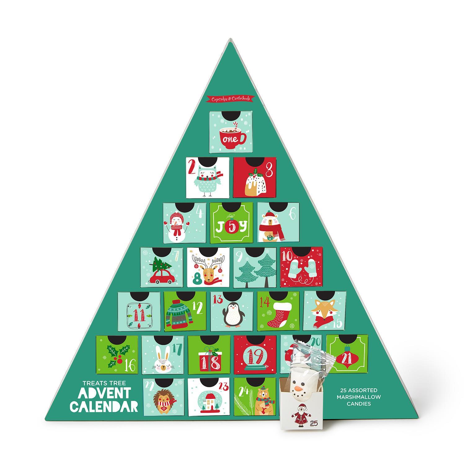 Treats Tree Advent Calendar with Assorted Candy